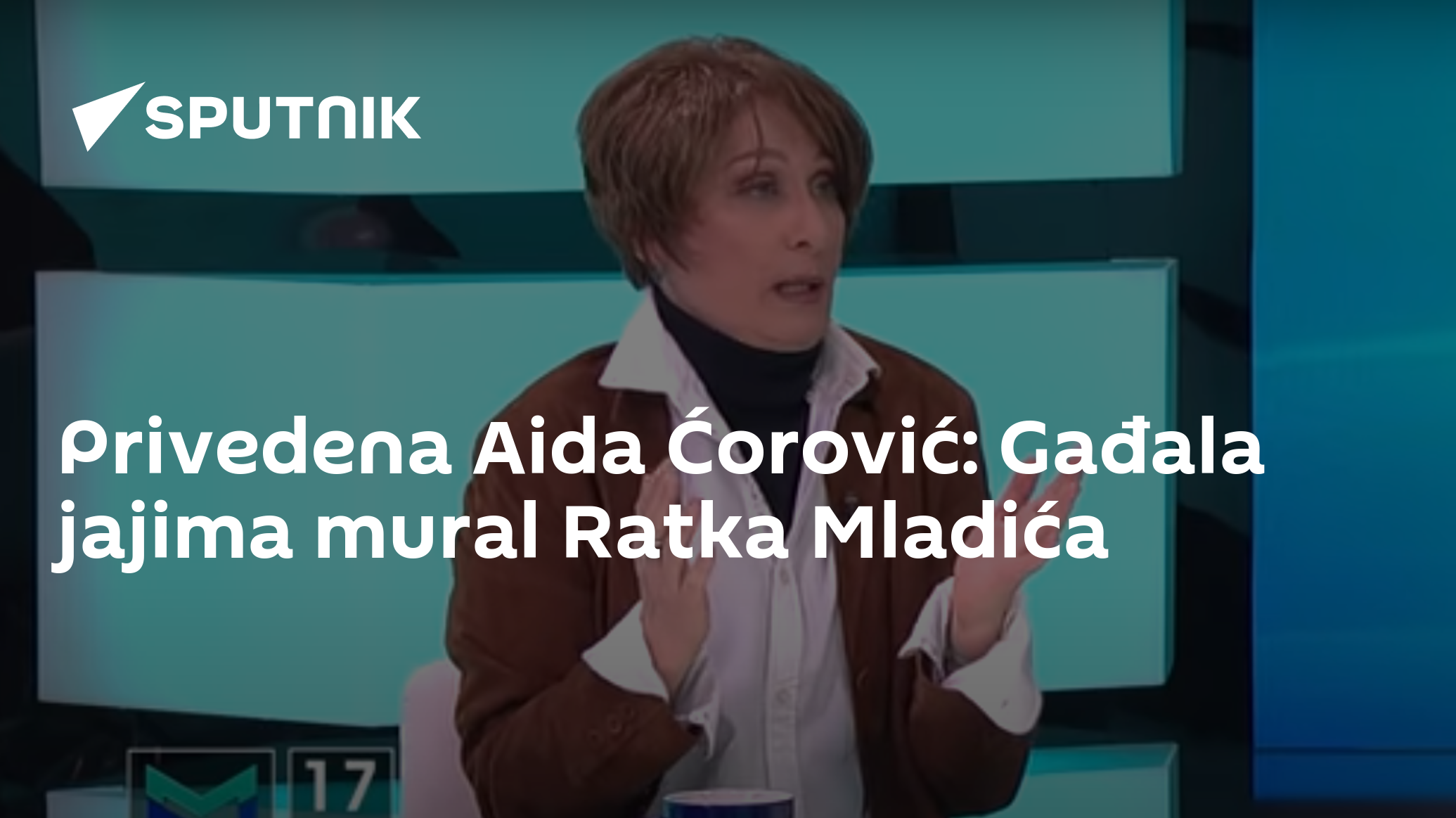 Privedena Aida Ćorović: Gađala jajima mural Ratka Mladića - 09.11.2021 ...