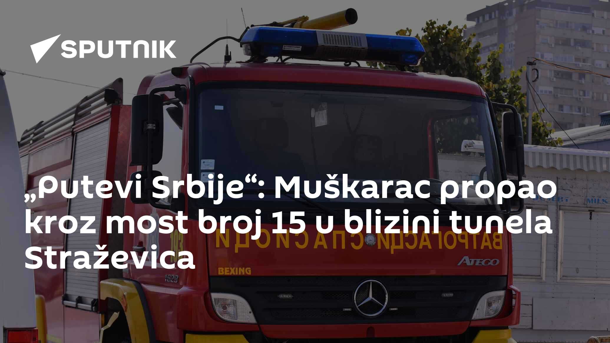 „Putevi Srbije“: Muškarac propao kroz most broj 15 u blizini tunela ...