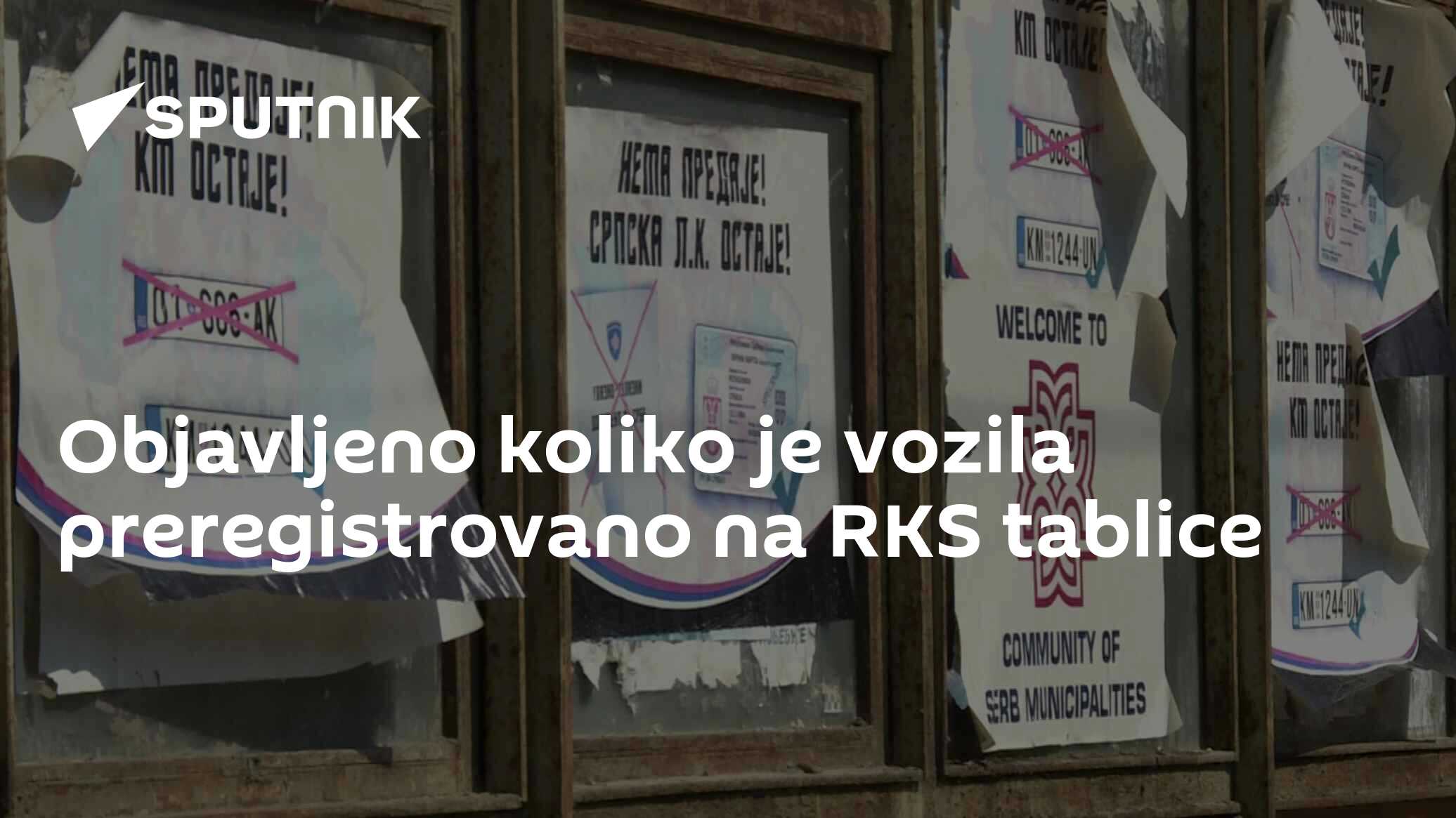 Objavljeno koliko je vozila preregistrovano na RKS tablice - 17.10.2022 ...