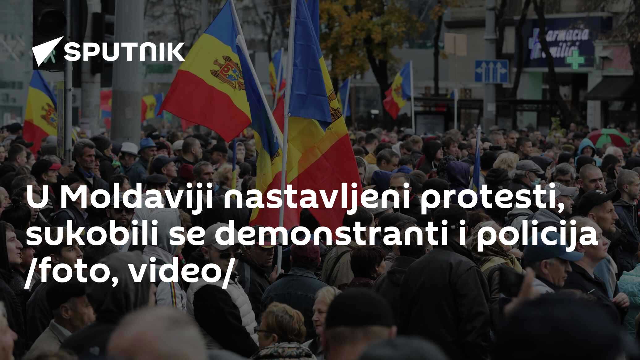 U Moldaviji nastavljeni protesti, sukobili se demonstranti i policija ...