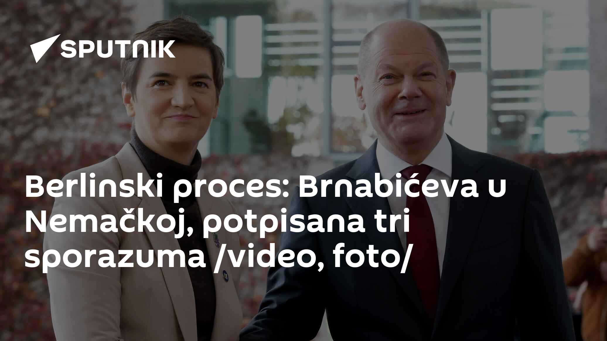 Berlinski proces: Brnabićeva u Nemačkoj, potpisana tri sporazuma /video ...