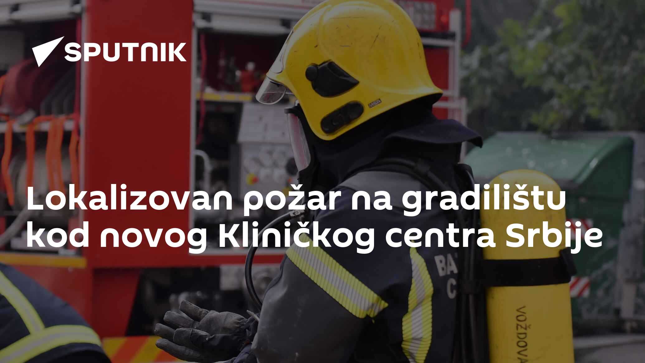 Lokalizovan požar na gradilištu kod novog Kliničkog centra Srbije - 06. ...