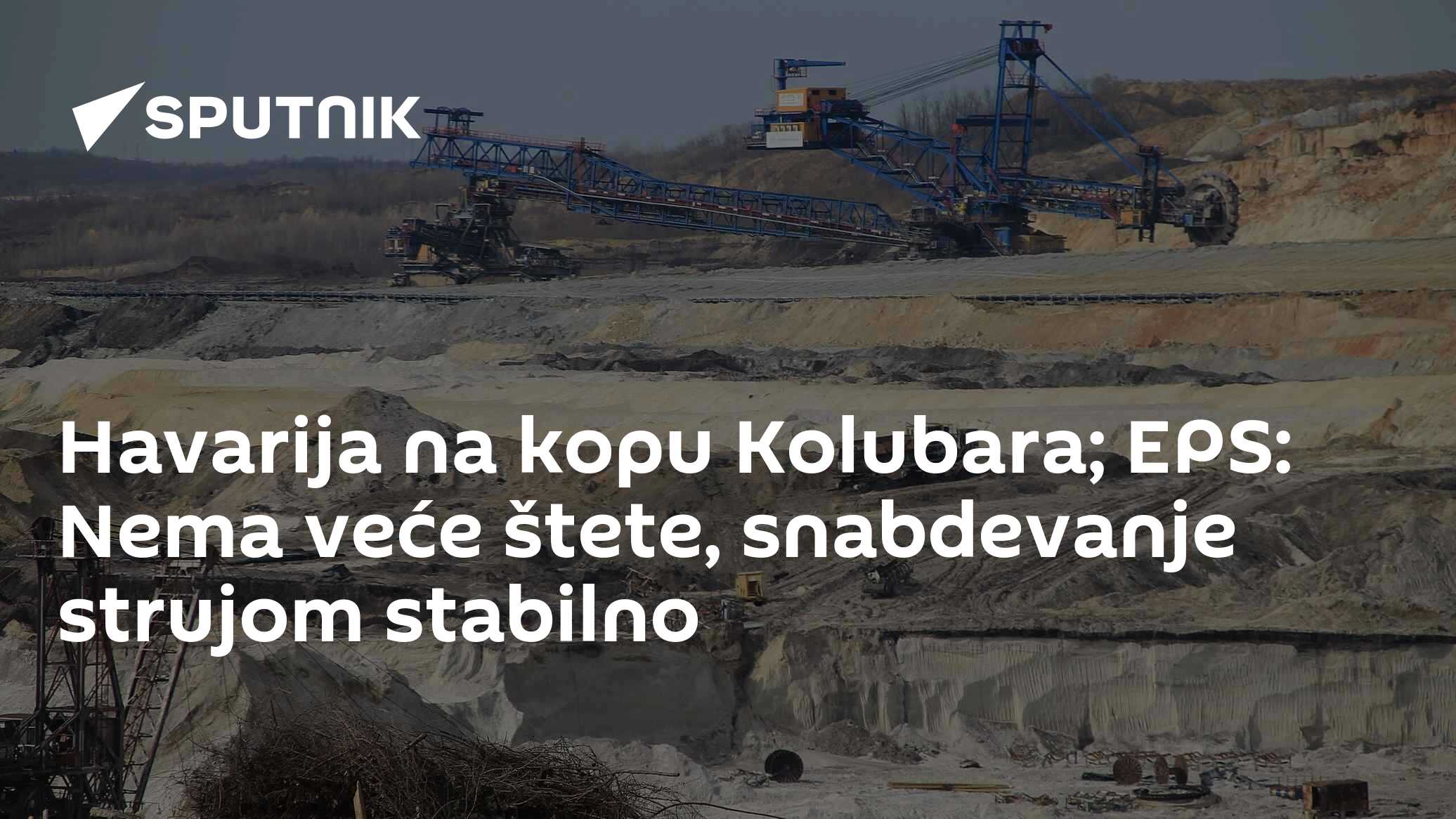 Havarija na kopu Kolubara; EPS: Nema veće štete, snabdevanje strujom ...