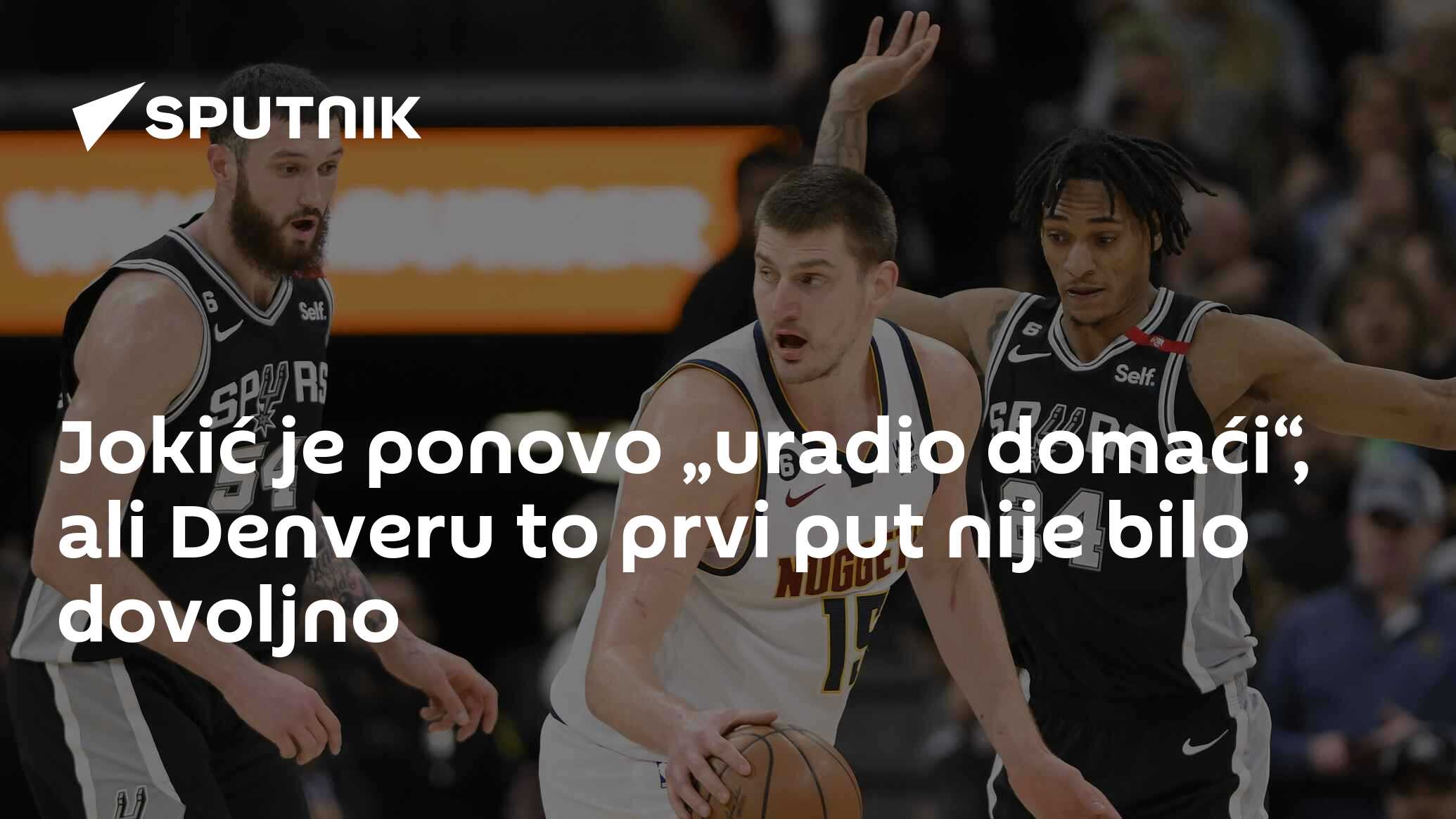 Nikola Jokić ostvario 26. tripl-dabl a Denver je prvi put izgubio
