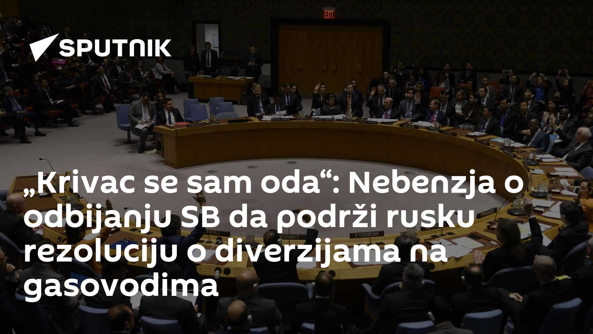 „Krivac se sam oda“: Nebenzja o odbijanju SB da podrži rusku rezoluciju ...
