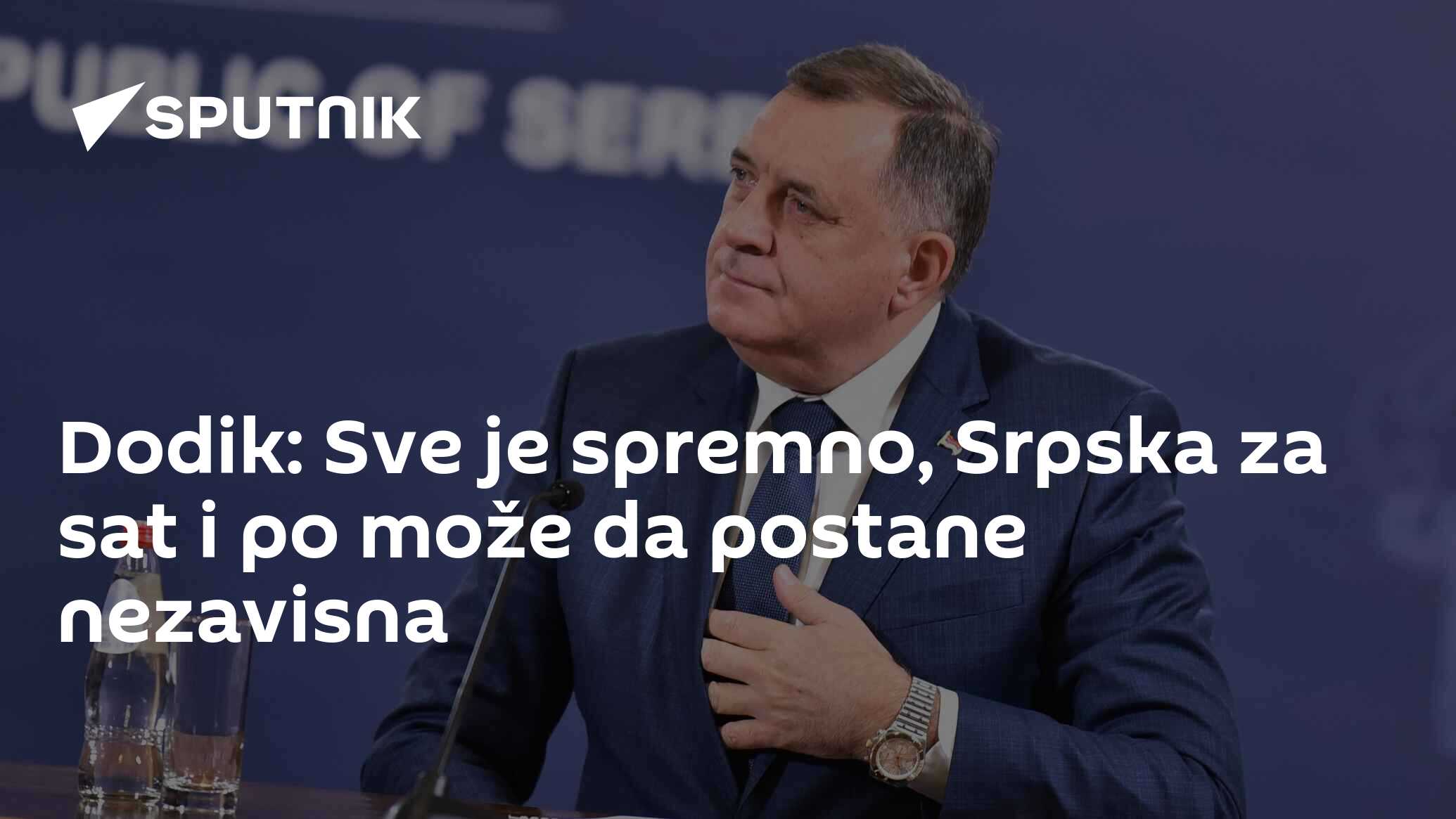 Dodik: Sve je spremno, Srpska za sat i po može da postane nezavisna ...