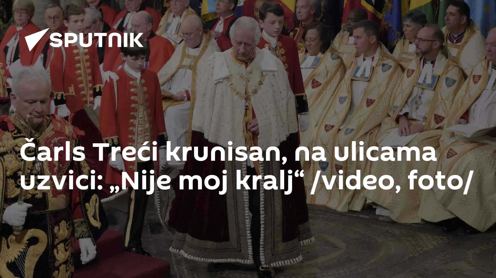 Čarls Treći krunisan, na ulicama uzvici: „Nije moj kralj“ /video, foto ...