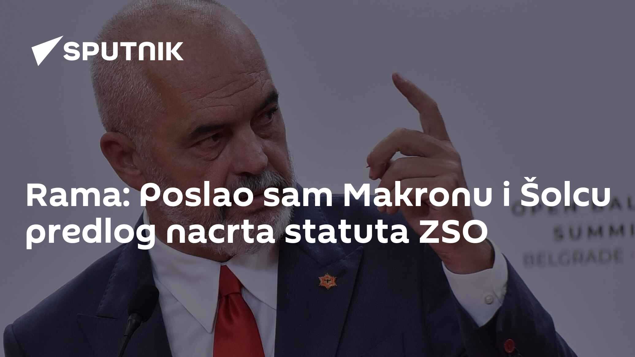 Rama: Poslao sam Makronu i Šolcu predlog nacrta statuta ZSO - 08.06.2023, Sputnik Srbija