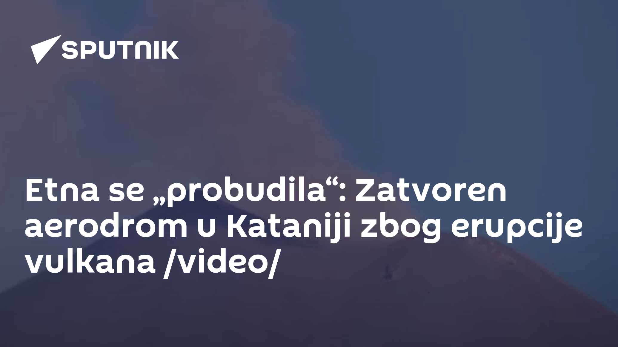 Etna se „probudila“: Zatvoren aerodrom u Kataniji zbog erupcije vulkana /video/ - 14.08.2023 ...