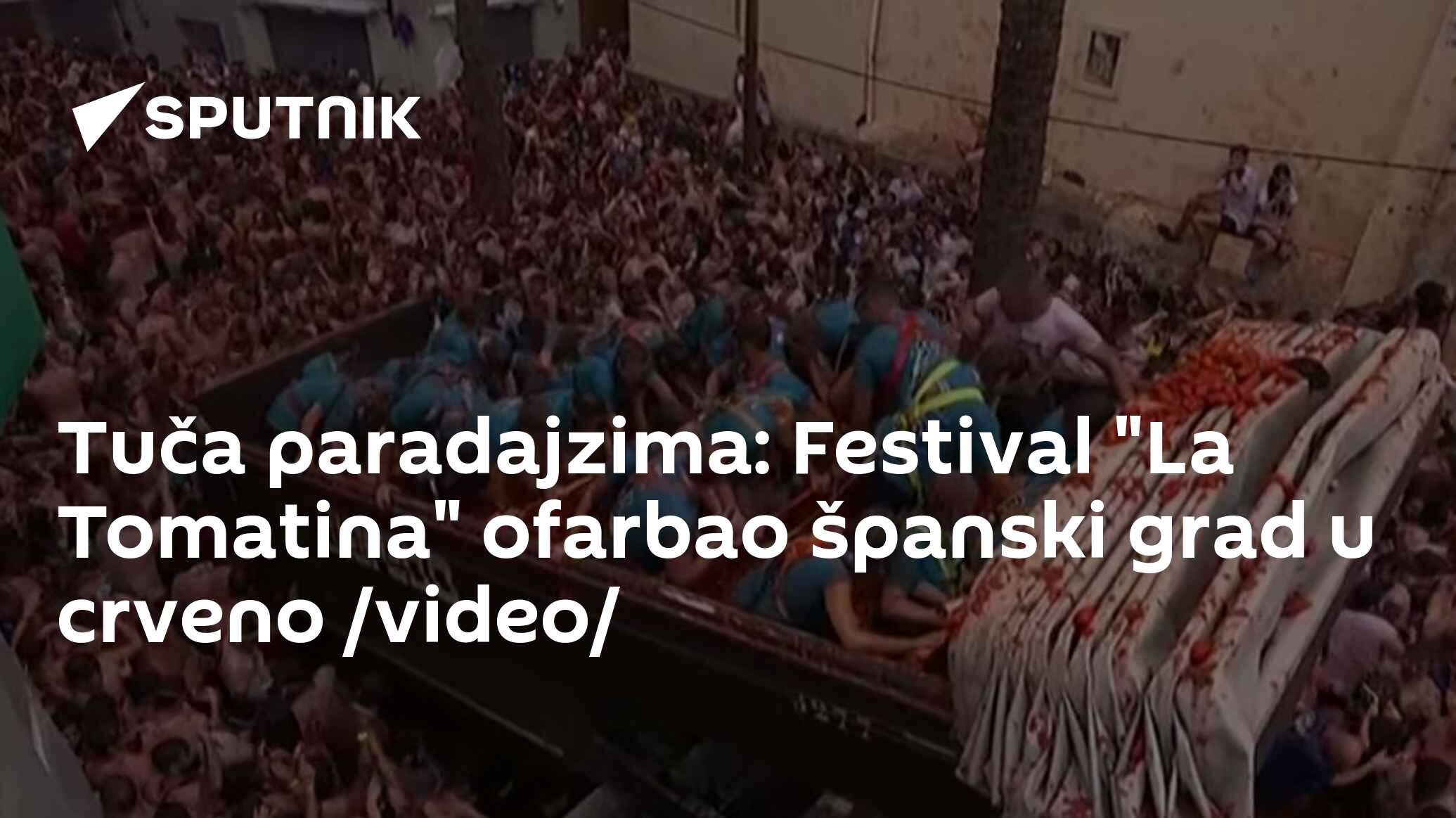 Tuča paradajzima: Festival "La Tomatina" ofarbao španski grad u crveno ...