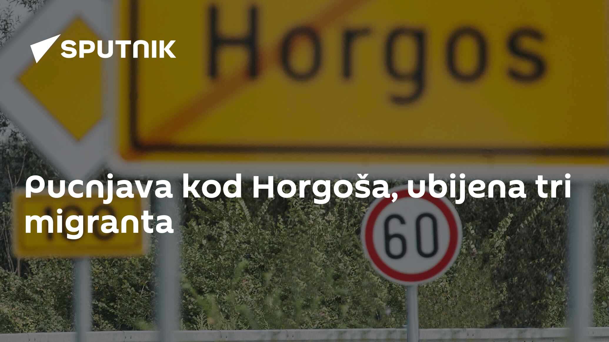 Pucnjava kod Horgoša, ubijena tri migranta - 27.10.2023, Sputnik Srbija