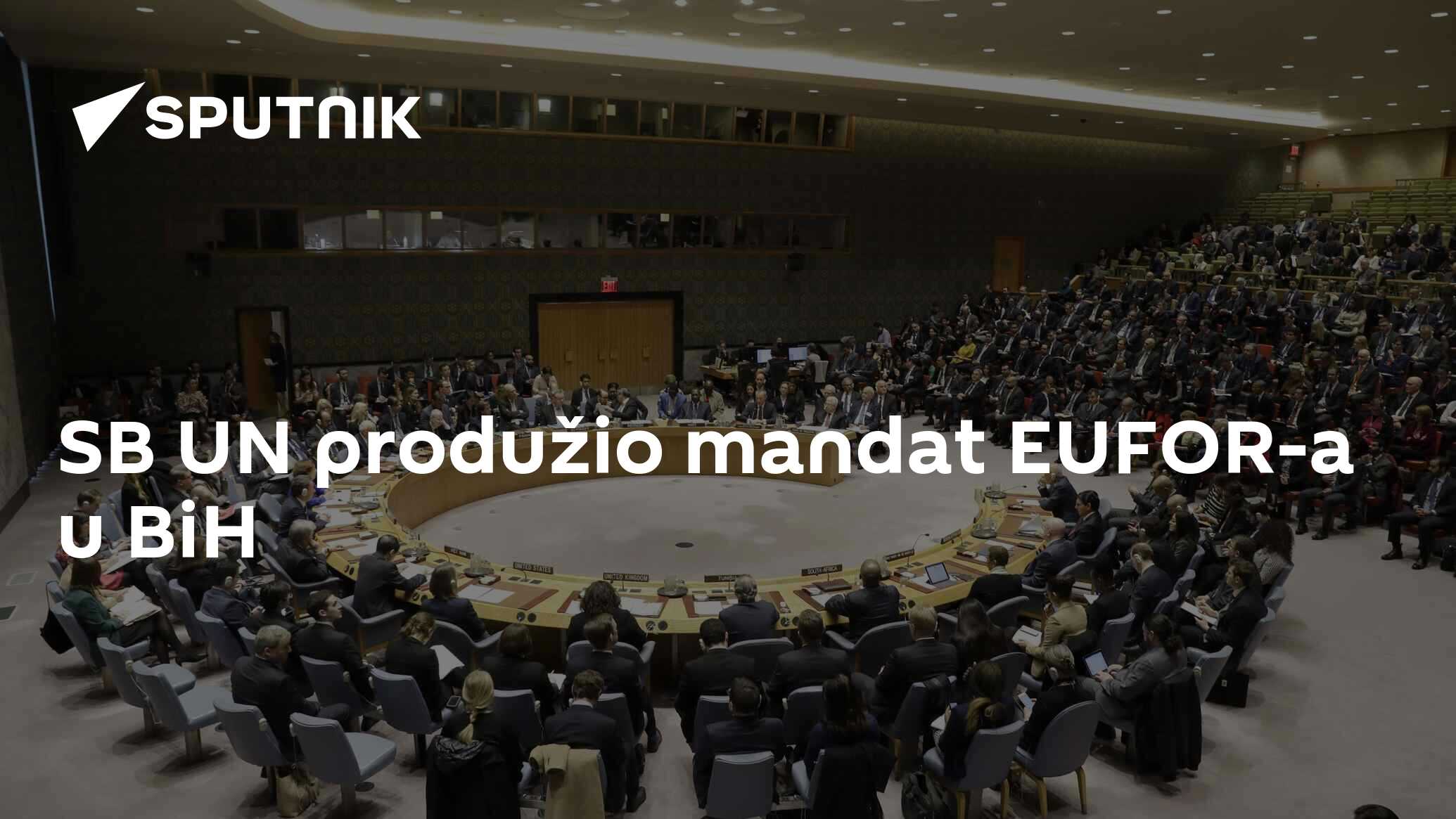SB UN produžio mandat EUFOR-a u BiH - 02.11.2023, Sputnik Srbija