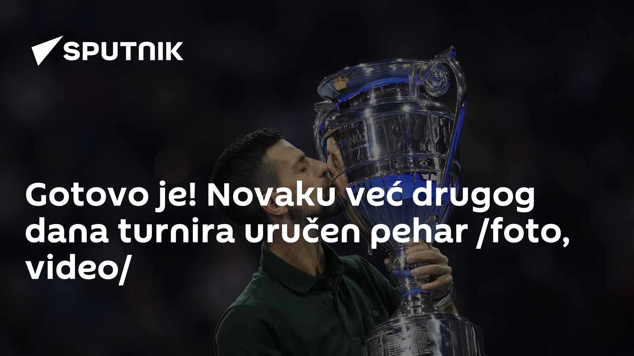 Gotovo je! Novaku već drugog dana turnira uručen pehar /foto, video ...