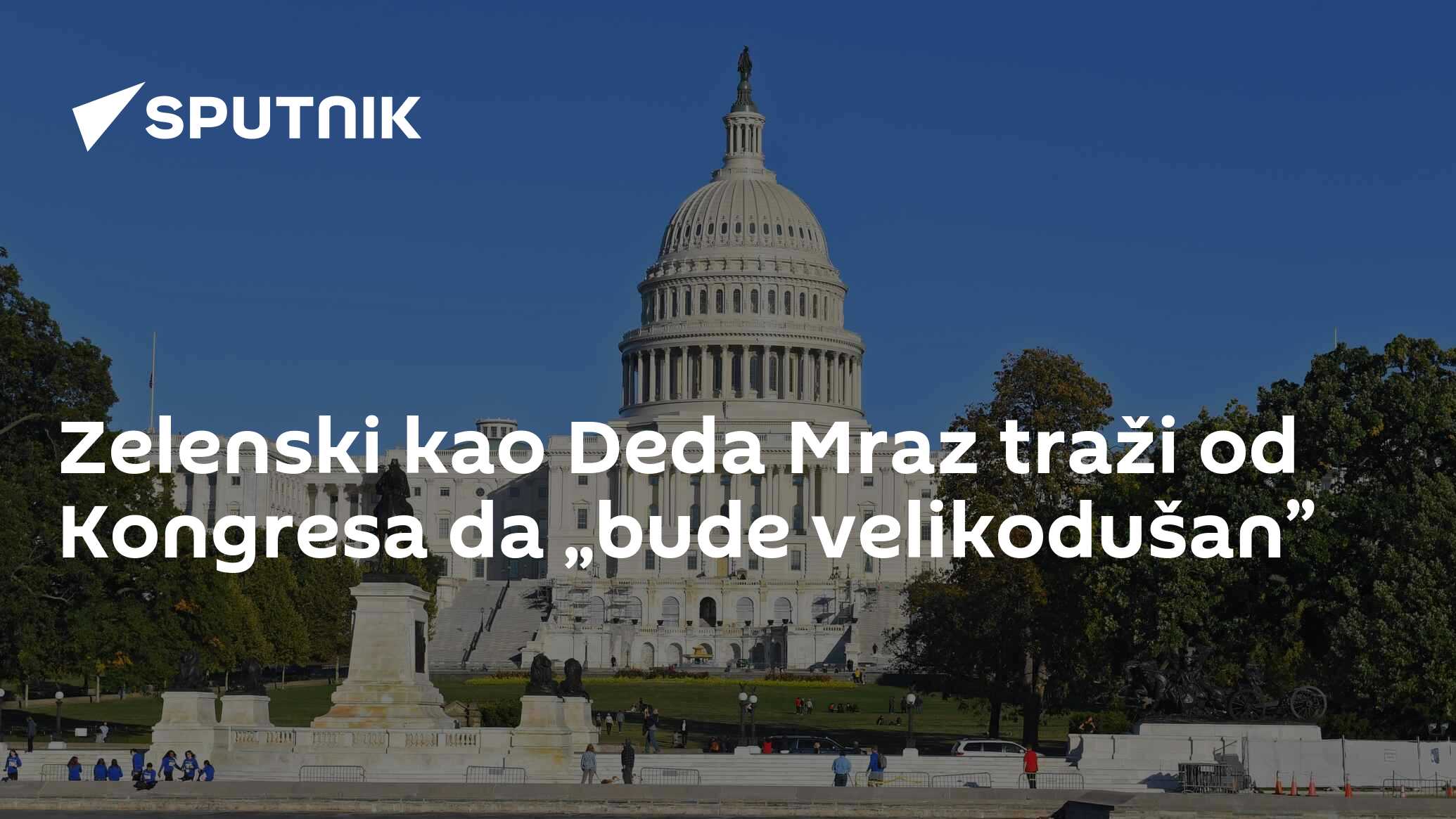 Zelenski kao Deda Mraz traži od Kongresa da „bude velikodušan” - 12.12. ...