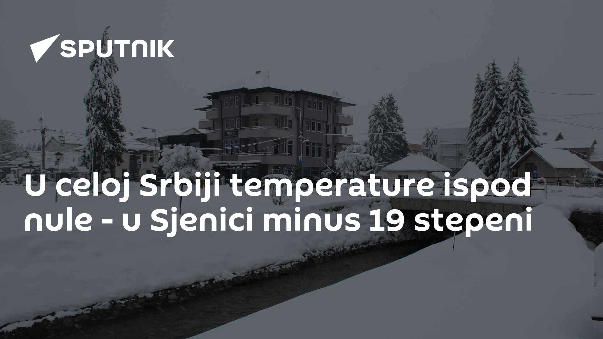 U celoj Srbiji temperature ispod nule - u Sjenici minus 19 stepeni - 22 ...