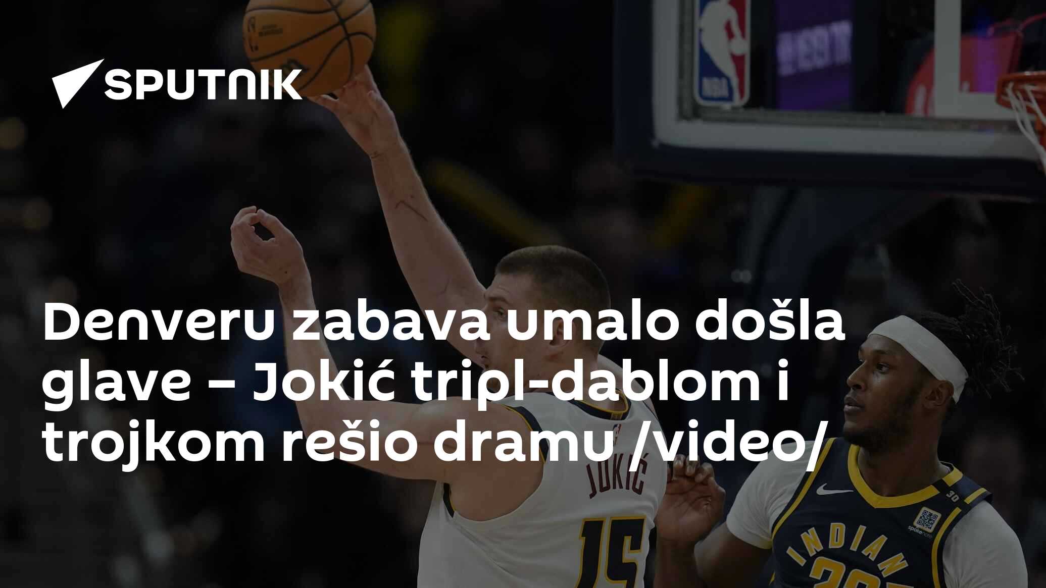 Nikola Jokić zabeležio tripl dabl u pobedi Denver Nagetsa protiv Indijane