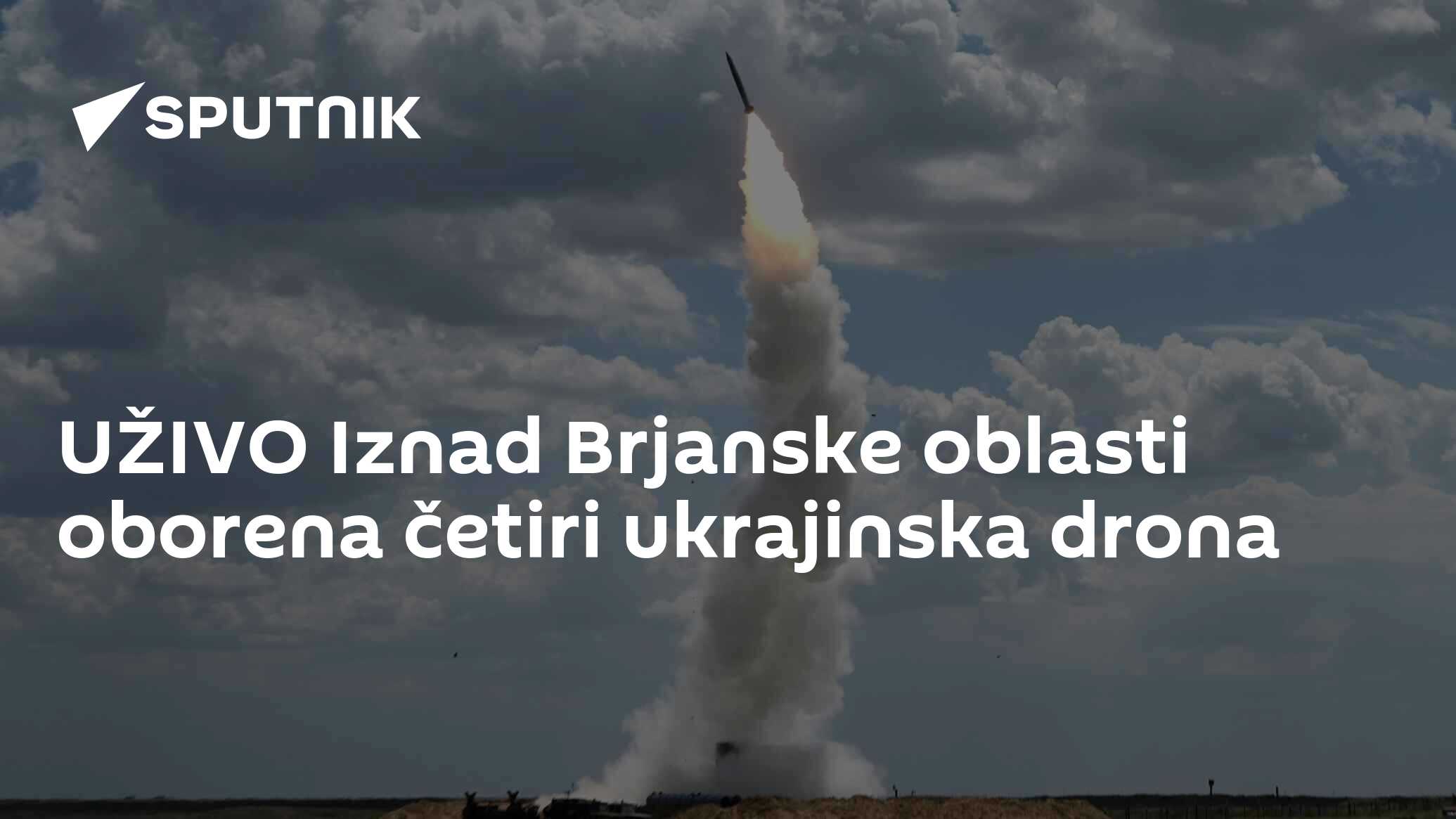 UŽIVO Iznad Brjanske oblasti oborena četiri ukrajinska drona - 24.01. ...