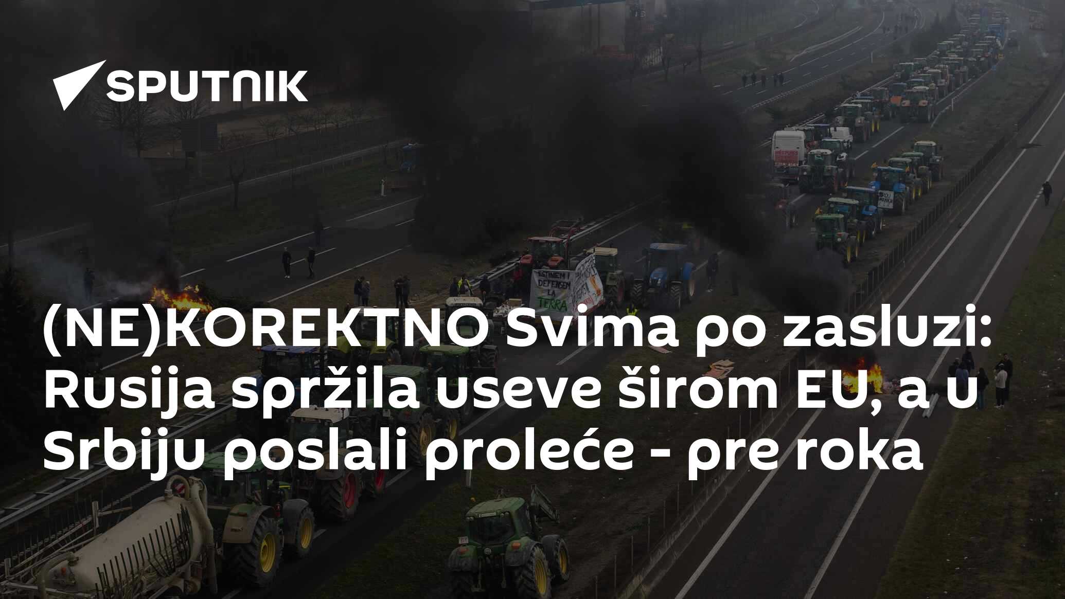 (NE)KOREKTNO Svima po zasluzi: Rusija spržila useve širom EU, a u Srbiju poslali proleće - pre ...