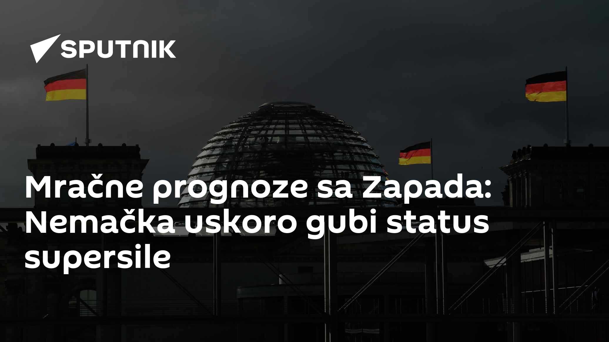 Mračne prognoze sa Zapada: Nemačka uskoro gubi status supersile - 10.02 ...