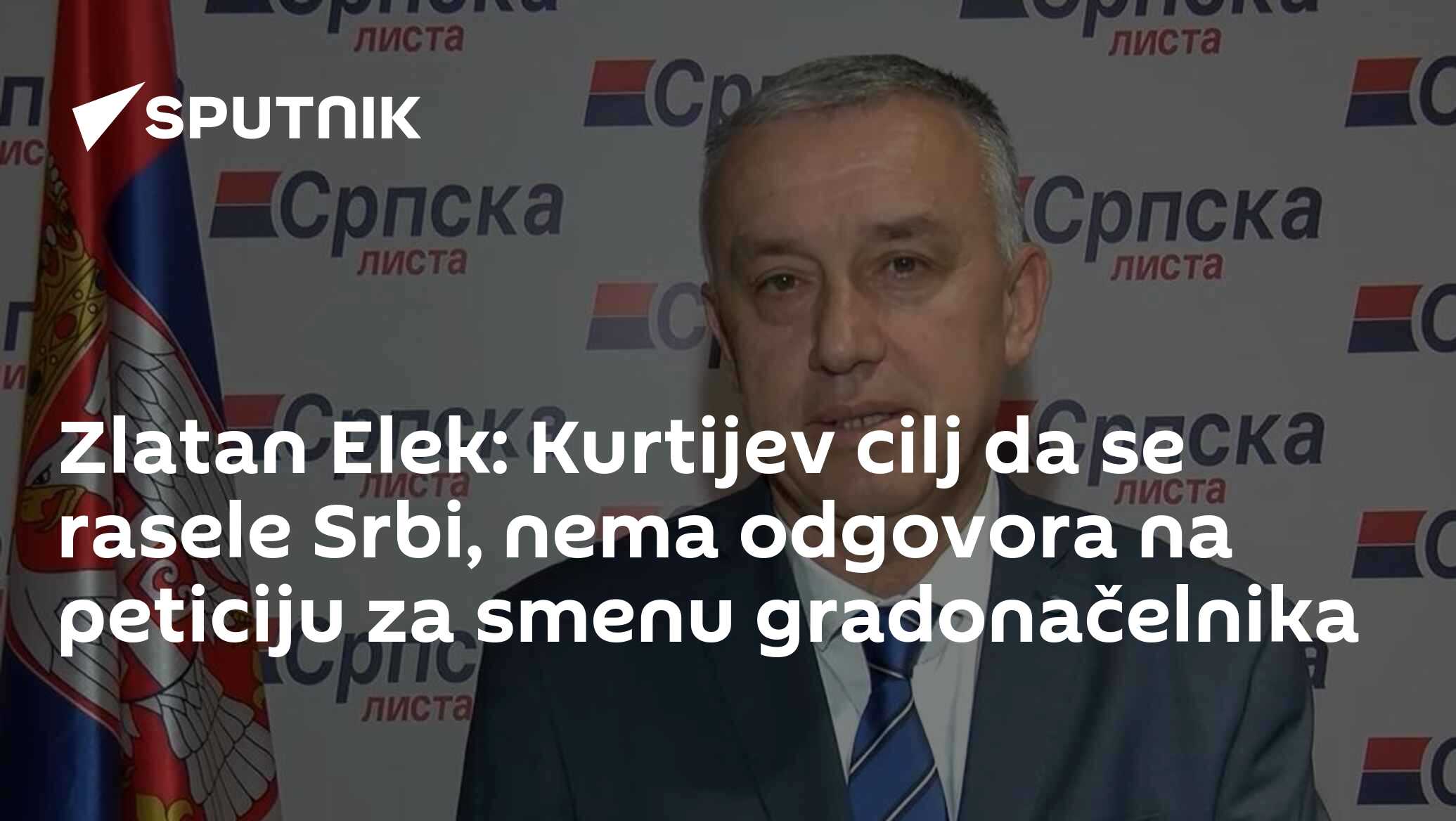 Zlatan Elek: Kurtijev cilj da se rasele Srbi, nema odgovora na peticiju ...