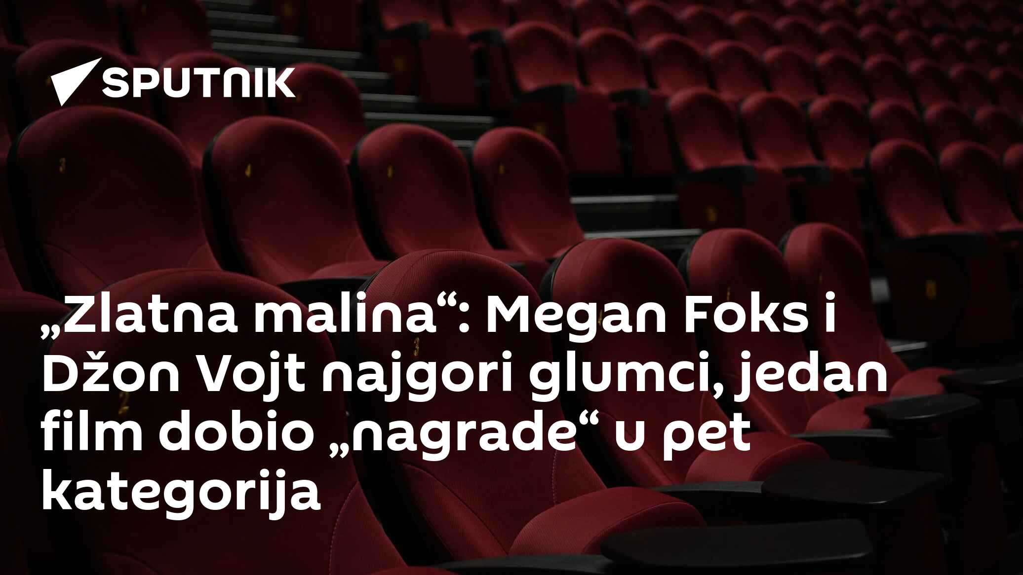 „Zlatna malina“: Megan Foks i Džon Vojt najgori glumci, jedan film ...