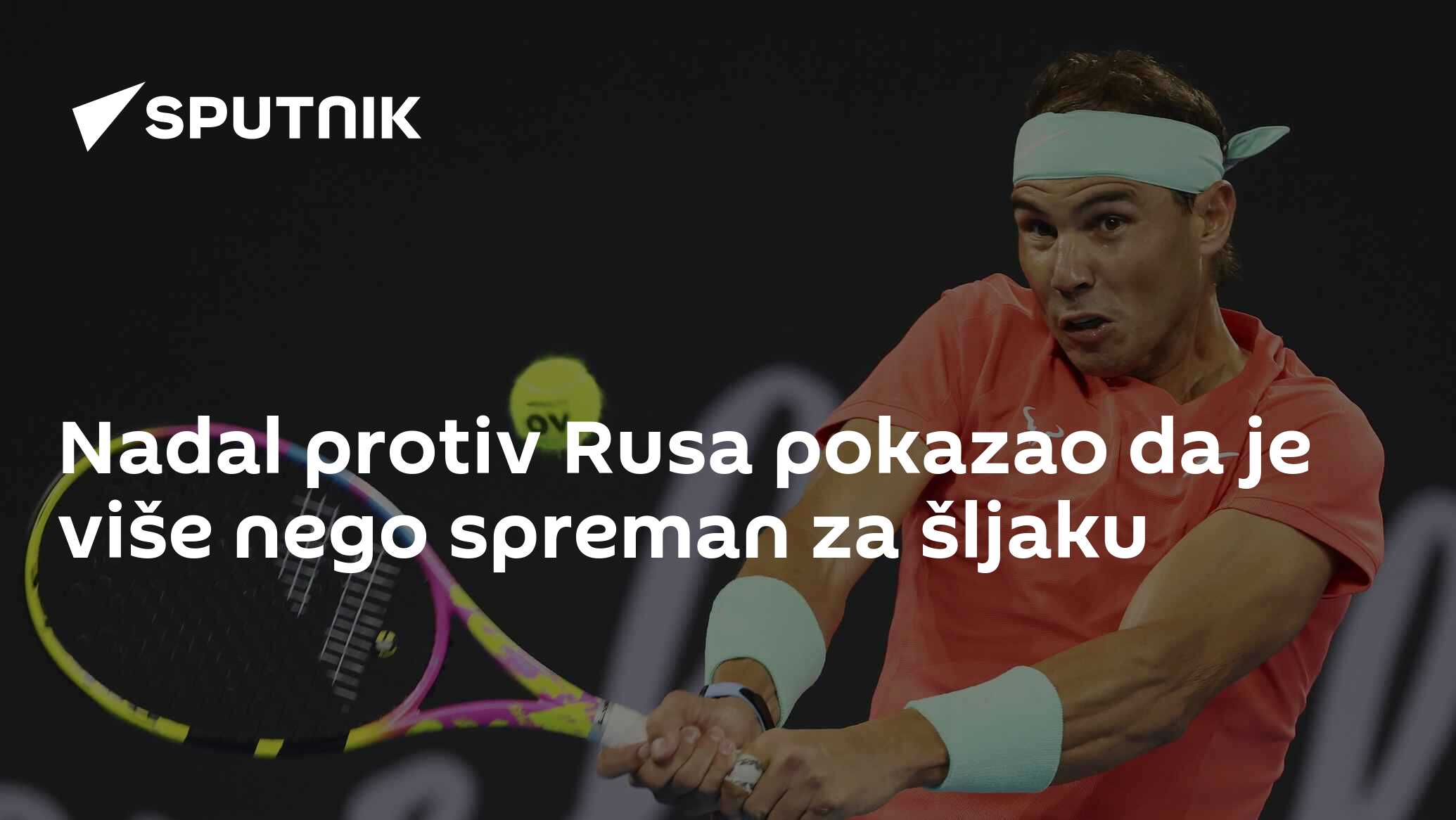 Rafael Nadal i Andrej Rubljov - pobeda na treningu