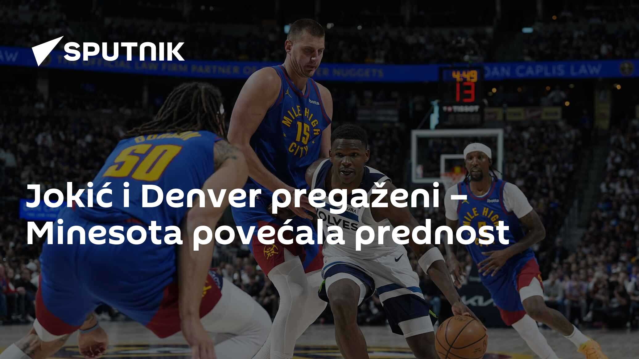 Nikola Jokić i Denver poraženi od Minesote i u drugoj utakmici