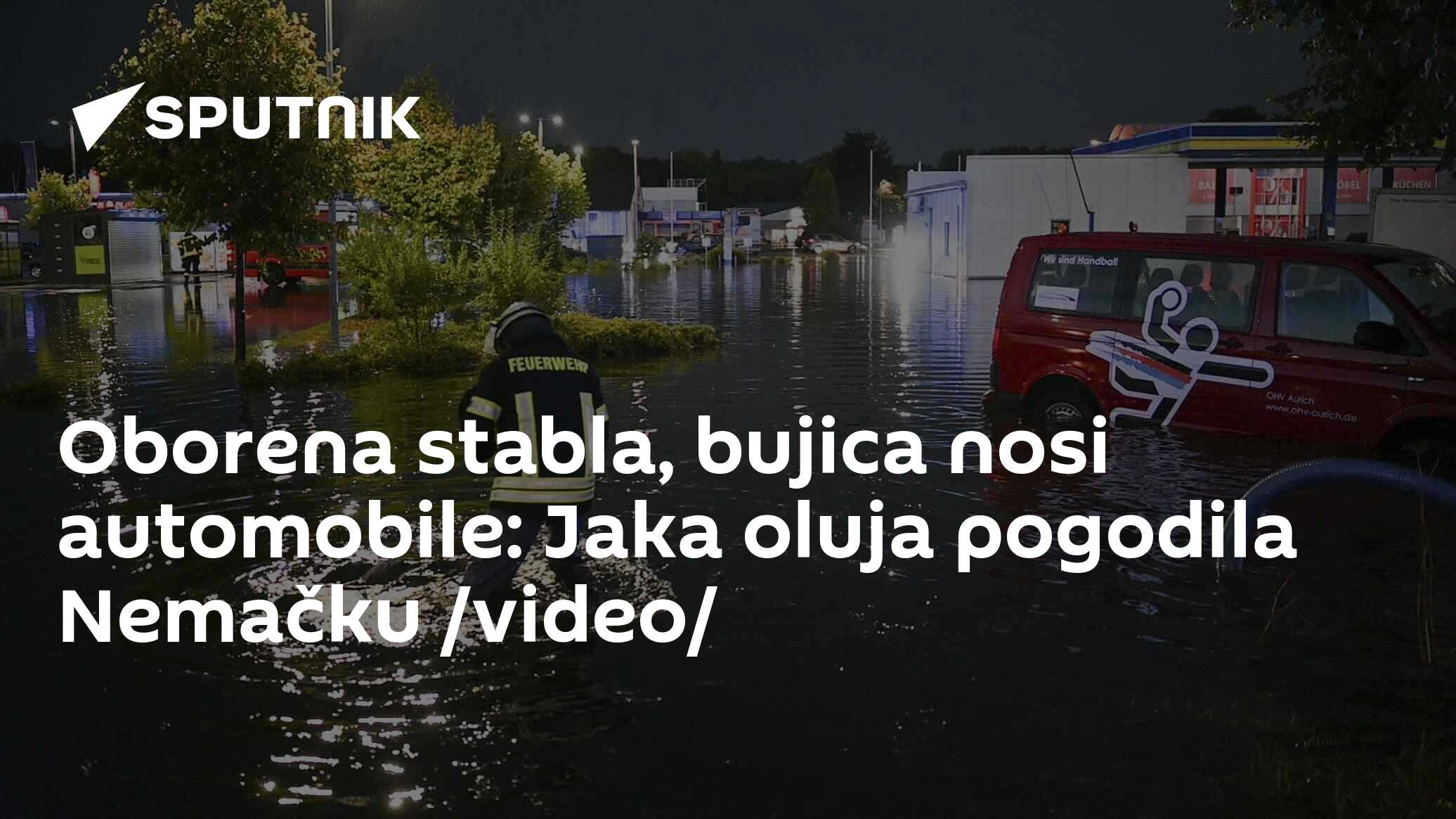 Oborena stabla, bujica nosi automobile: Jaka oluja pogodila Nemačku ...