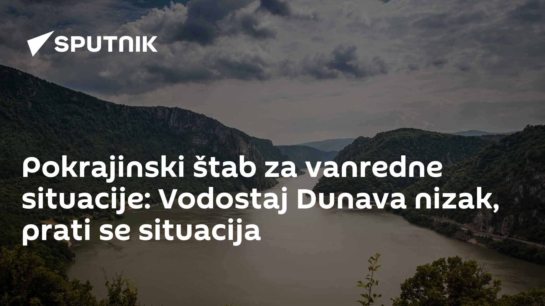 Pokrajinski štab za vanredne situacije: Vodostaj Dunava nizak, prati se situacija - 15.09.2024 ...