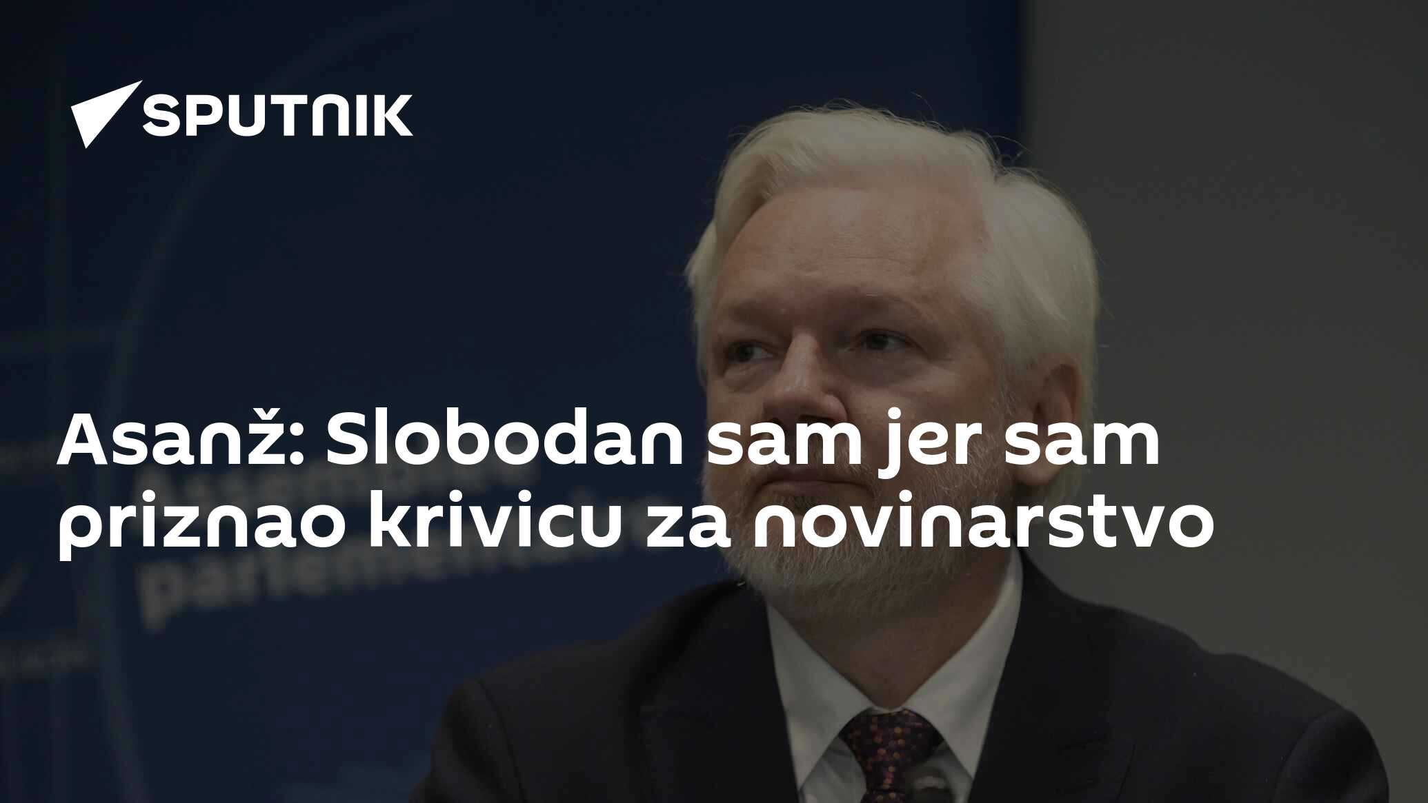 Asanž: Slobodan sam jer sam priznao krivicu za novinarstvo - 01.10.2024 ...