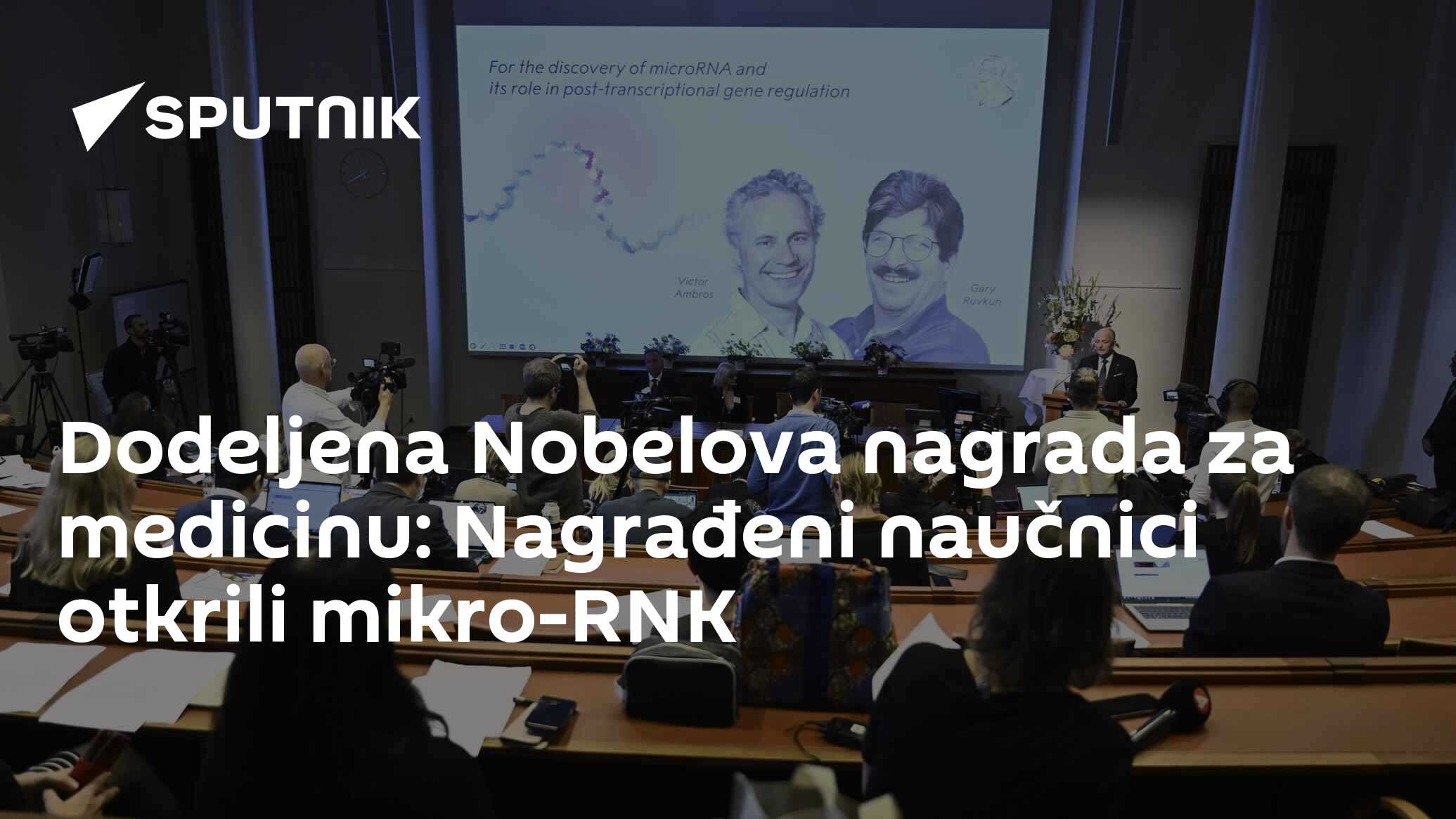 Dodeljena Nobelova nagrada za medicinu: Nagrađeni naučnici otkrili mikro-RNK - 07.10.2024 ...