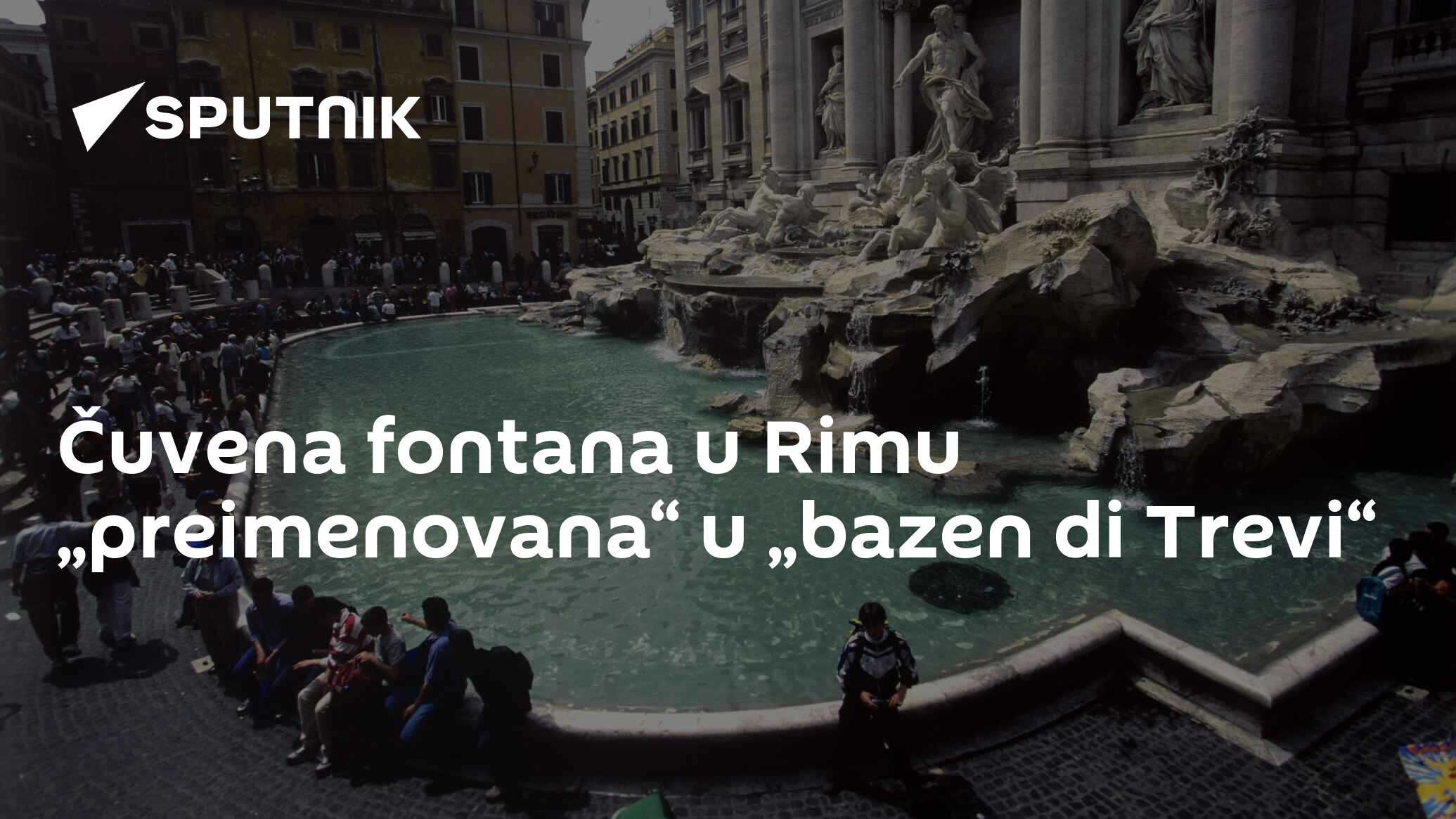 Čuvena fontana u Rimu „preimenovana“ u „bazen di Trevi“ - 02.11.2024 ...