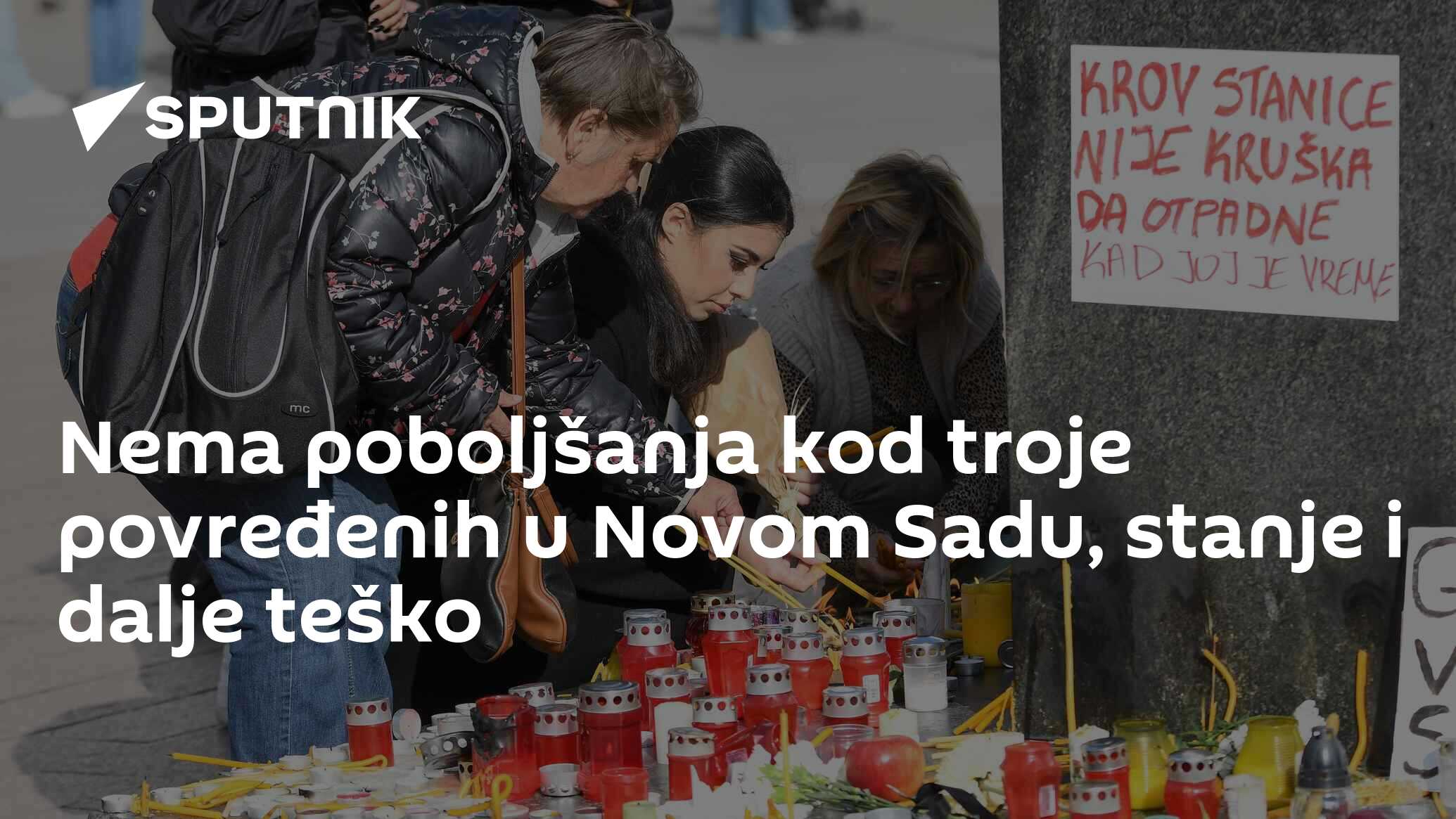 Nema poboljšanja kod troje povređenih u Novom Sadu, stanje i dalje teško - 04.11.2024, Sputnik ...