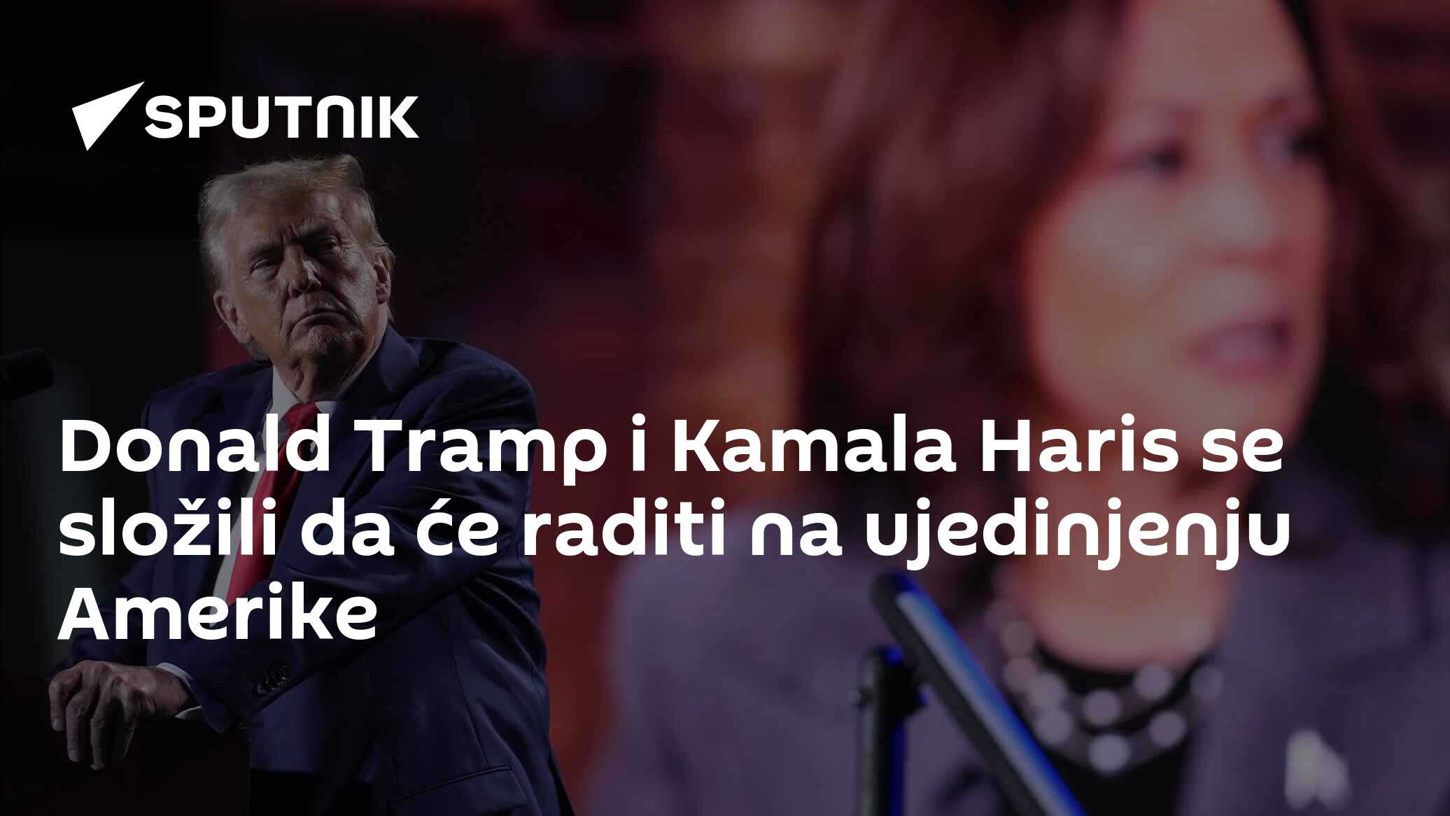 Donald Tramp i Kamala Haris se složili da će raditi na ujedinjenju ...