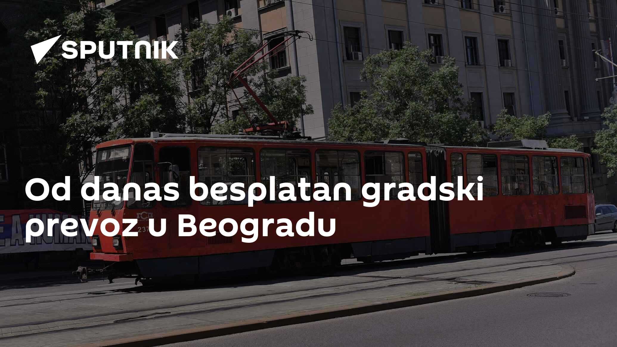 Od danas besplatan gradski prevoz u Beogradu - 01.01.2025, Sputnik Srbija