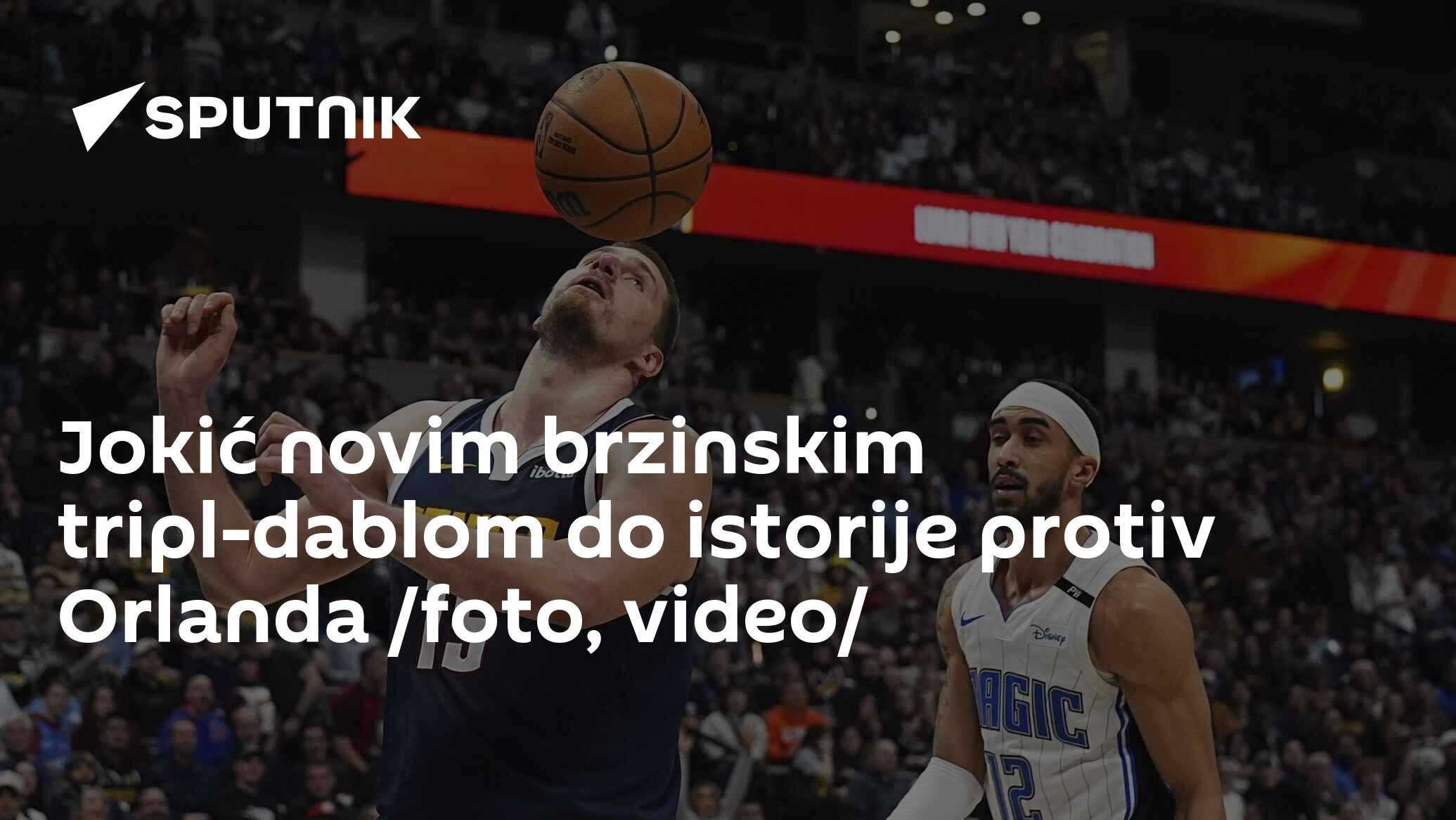 Nikola Jokić upisao tripl-dabl u pobedi Denver Nagetsa protiv Orlanda