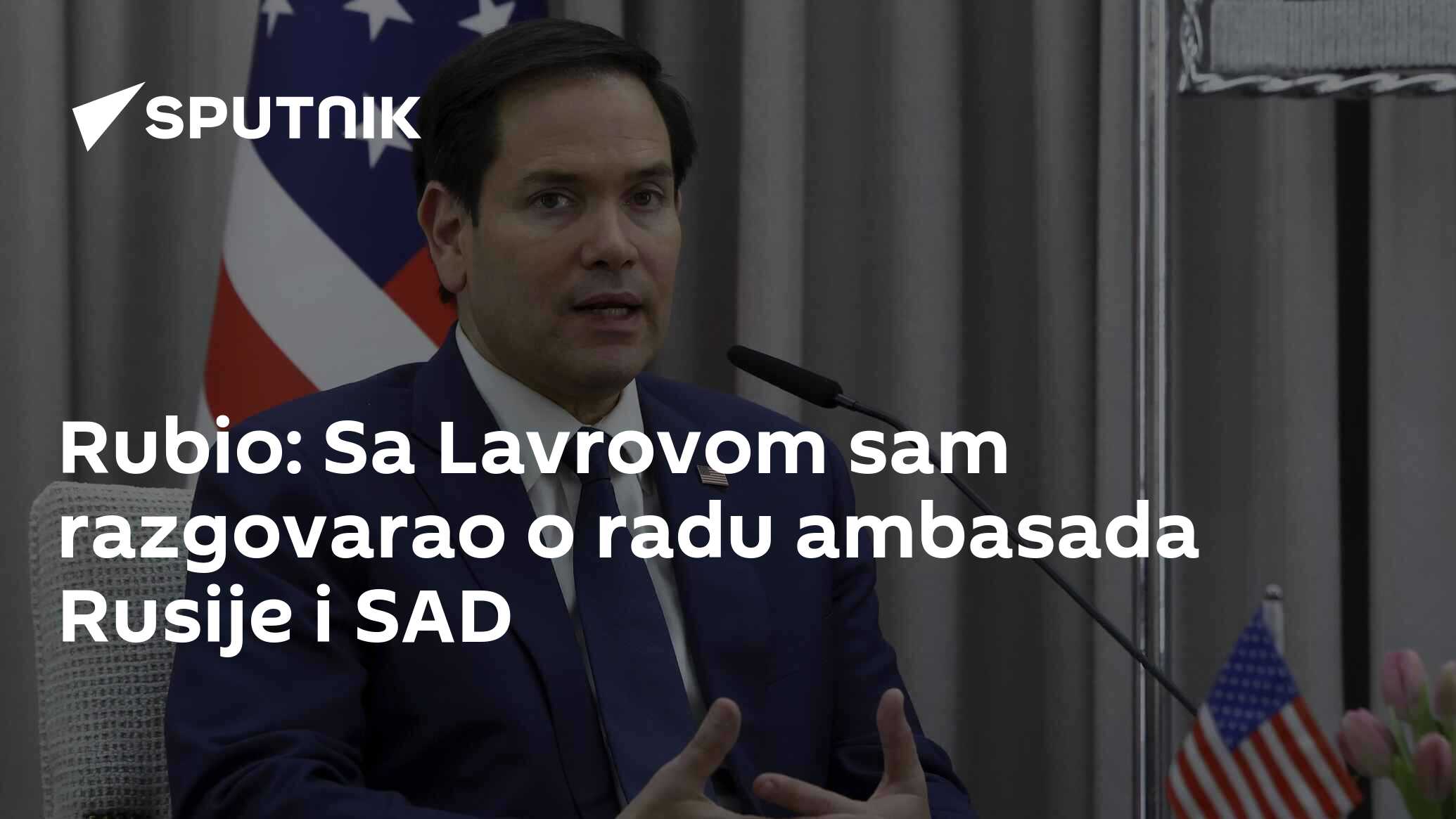 Rubio: Sa Lavrovom sam razgovarao o radu ambasada Rusije i SAD - 16.02. ...