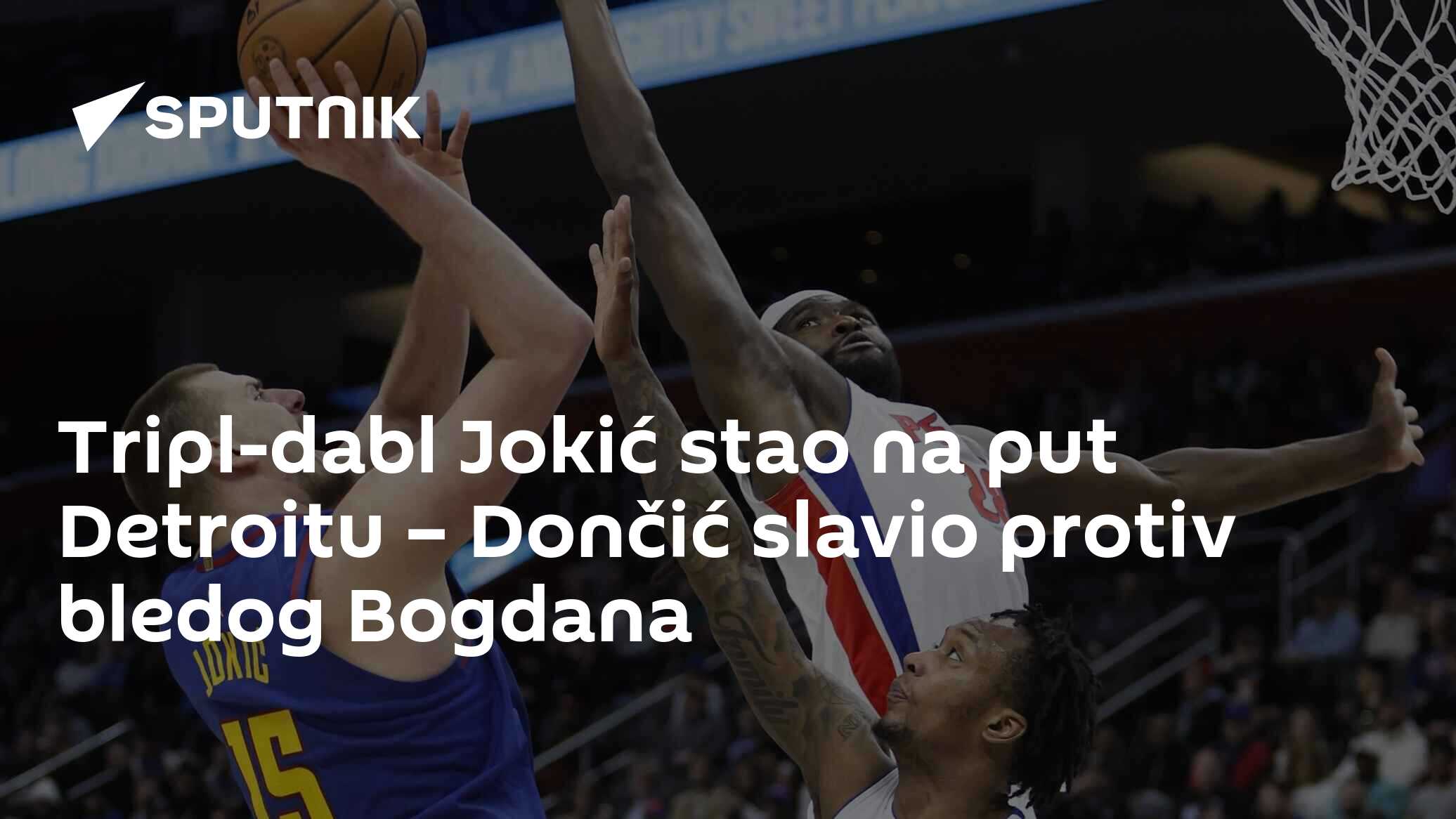 Nikola Jokić zabeležio 28. tripl-dabl u sezoni za pobedu Denvera protiv Detroita