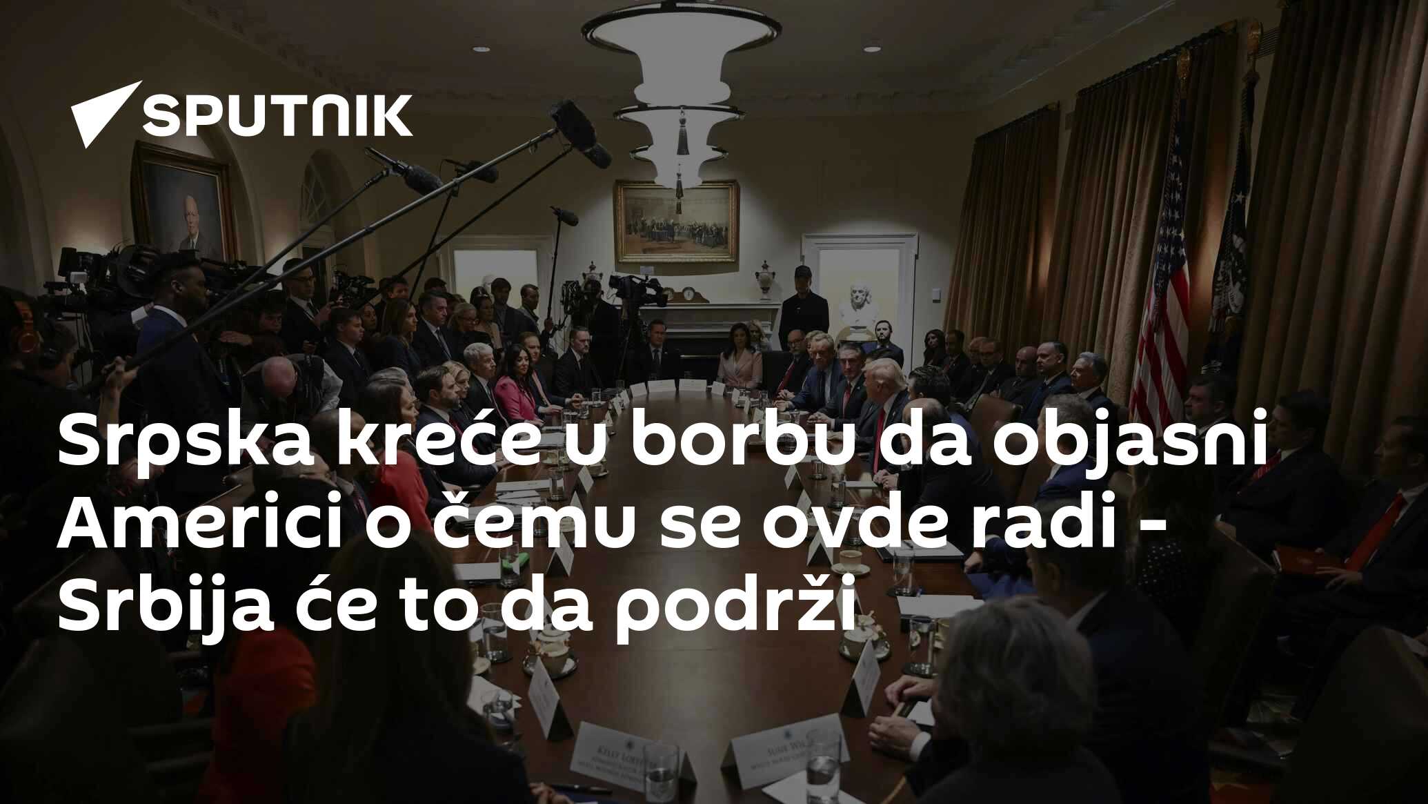 Srpska kreće u borbu da objasni Americi o čemu se ovde radi - Srbija će ...