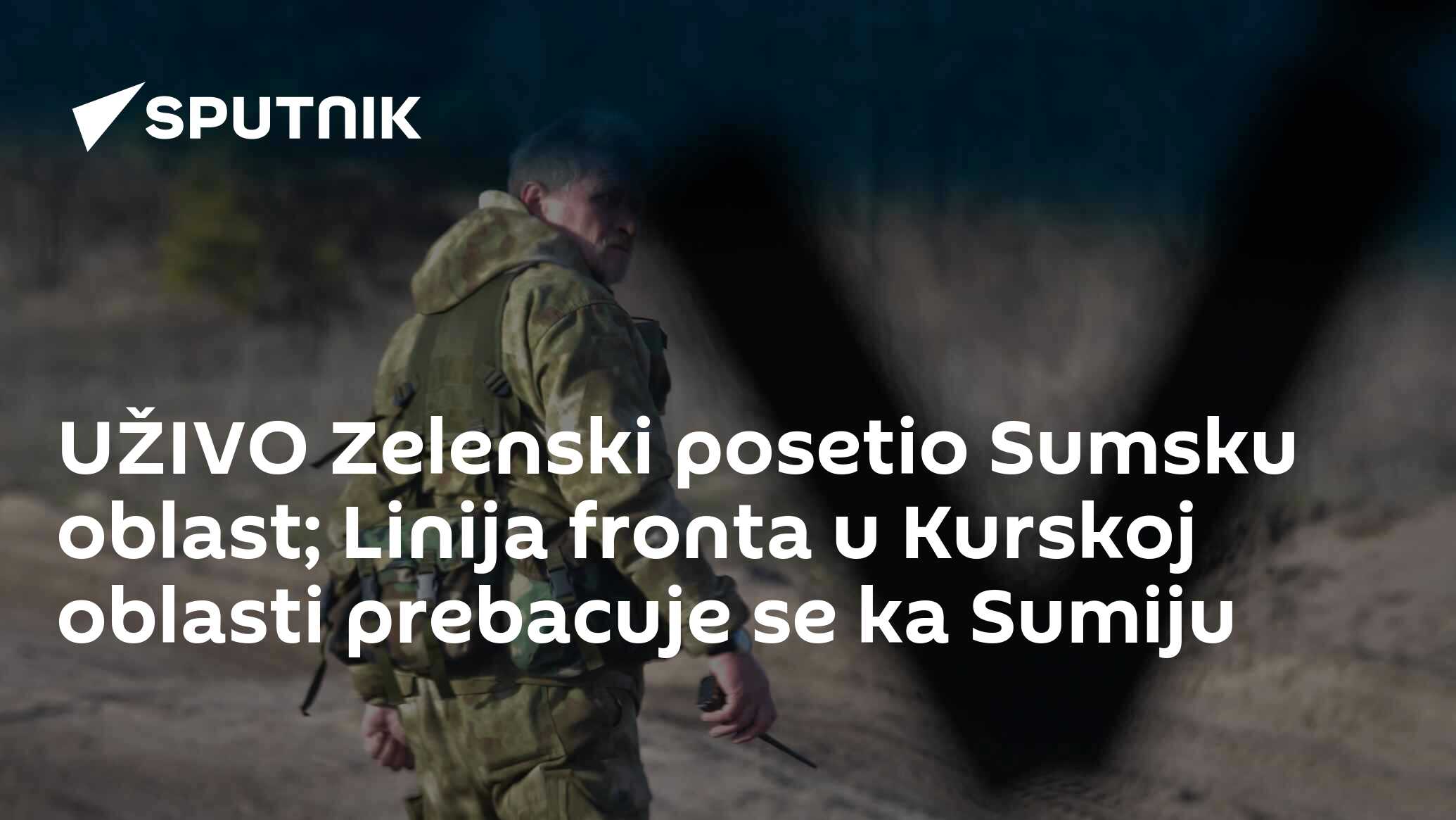 UŽIVO Zelenski posetio Sumsku oblast; Linija fronta u Kurskoj oblasti ...