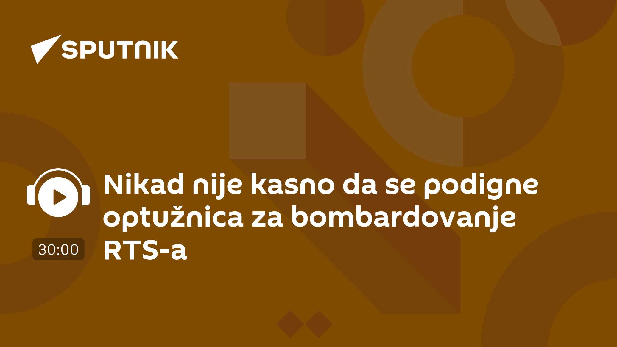 Nikad nije kasno da se podigne optužnica za bombardovanje RTS-a - 23.04 ...