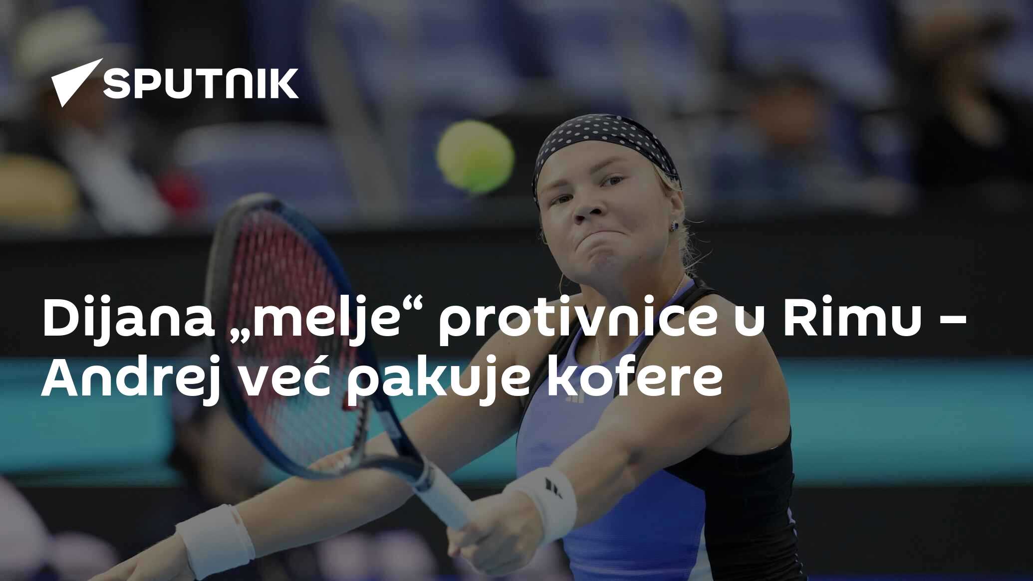 Dijana Šnajder u osmini finala Rima, Andrej Rubljov zaustavljen