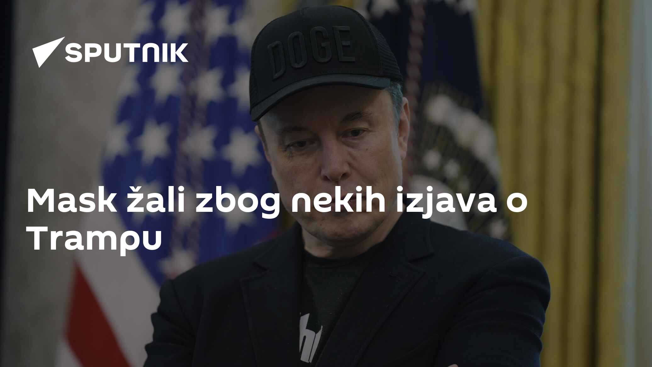 Mask žali zbog nekih izjava o Trampu - 11.06.2025, Sputnik Srbija