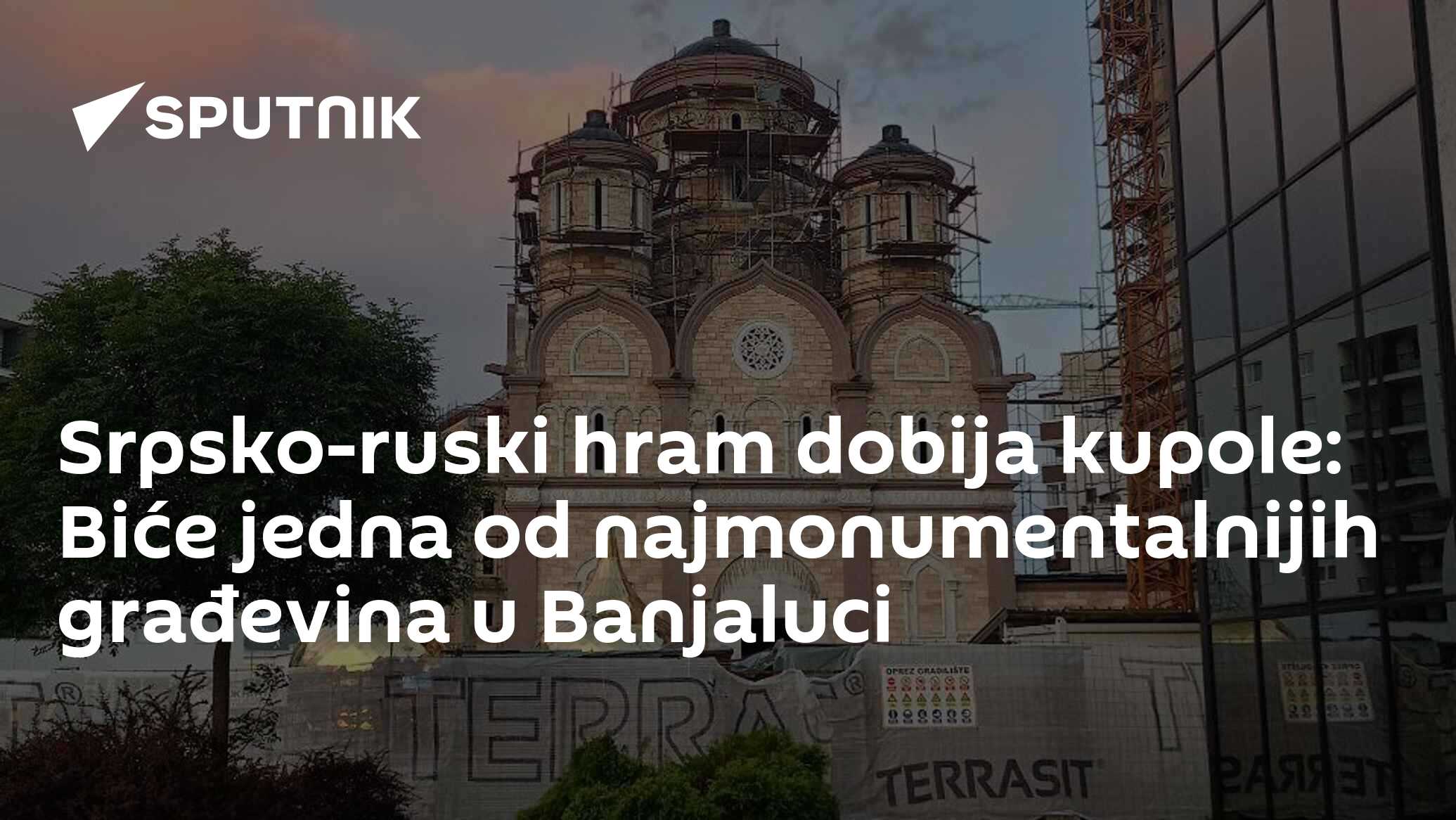 Srpsko-ruski hram dobija kupole: Biće jedna od najmonumentalnijih ...