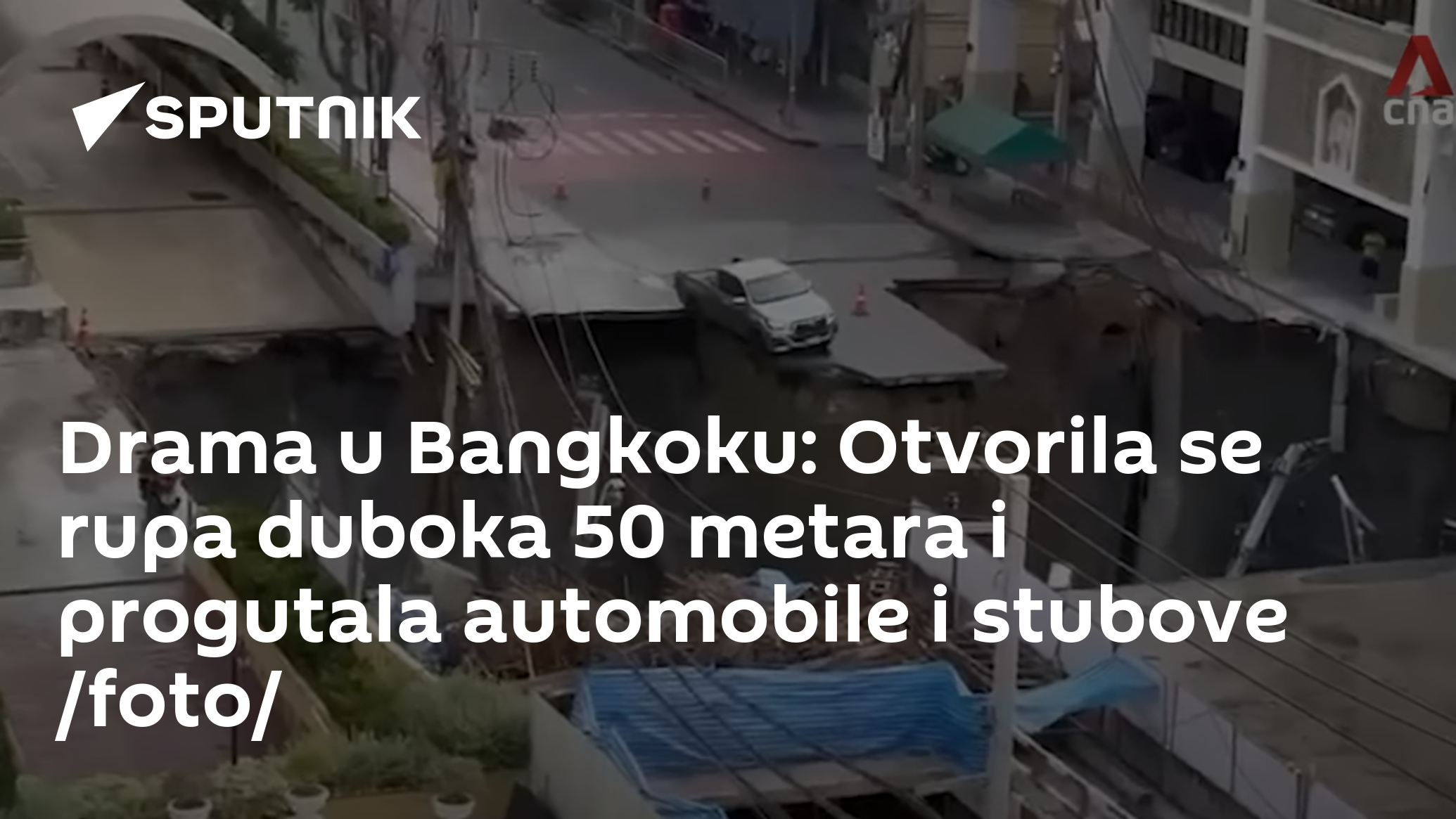 Drama u Bangkoku: Otvorila se rupa duboka 50 metara i progutala automobile i stubove /foto/ - 24 ...
