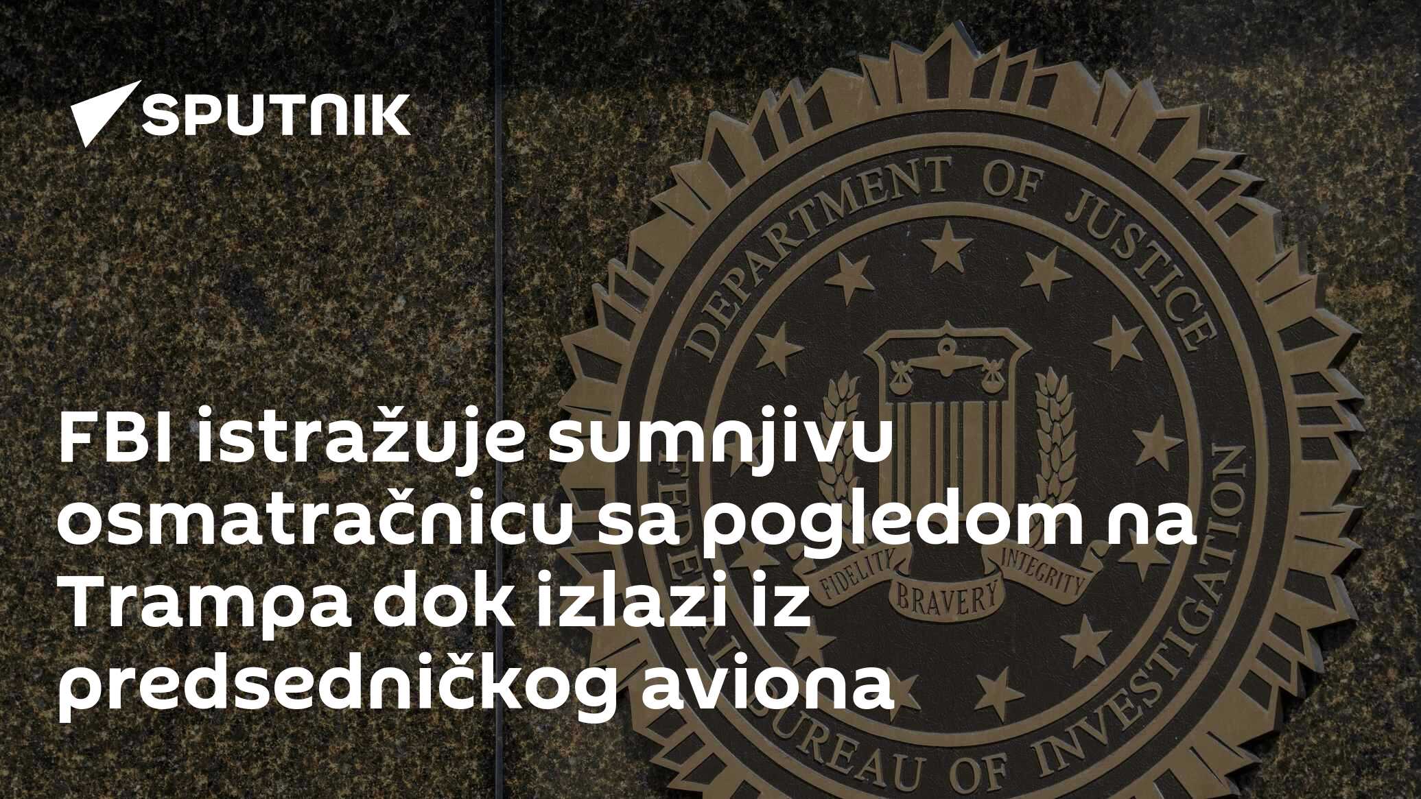 FBI istražuje sumnjivu osmatračnicu sa pogledom na Trampa dok izlazi iz ...