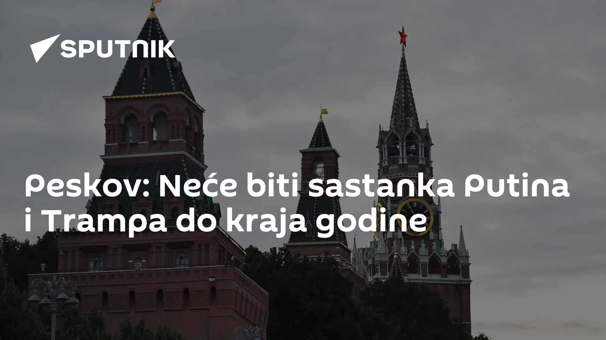 Peskov: Neće biti sastanka Putina i Trampa do kraja godine - 08.12.2025 ...