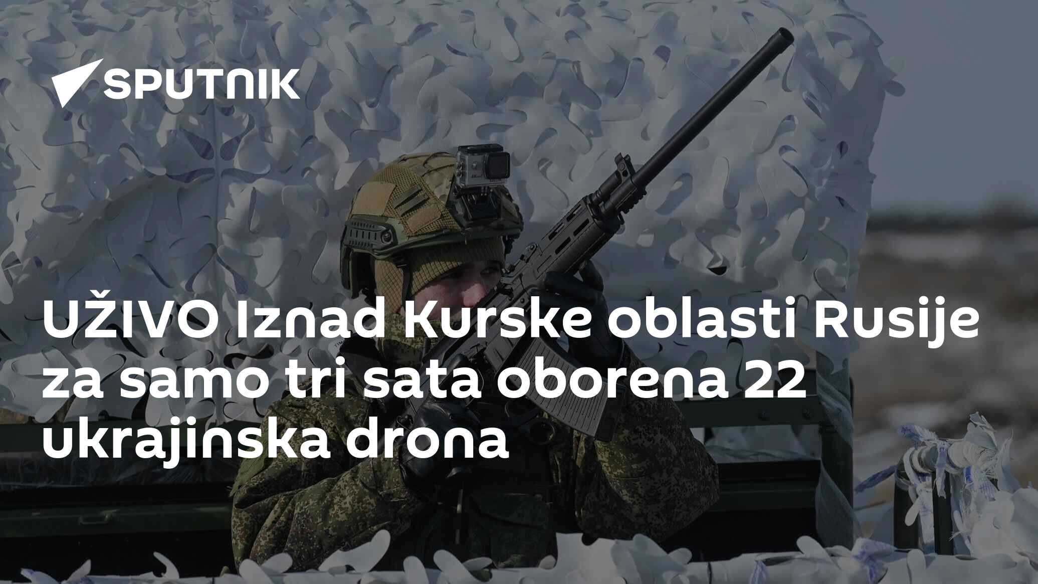 UŽIVO Iznad Kurske oblasti Rusije za samo tri sata oborena 22 ...