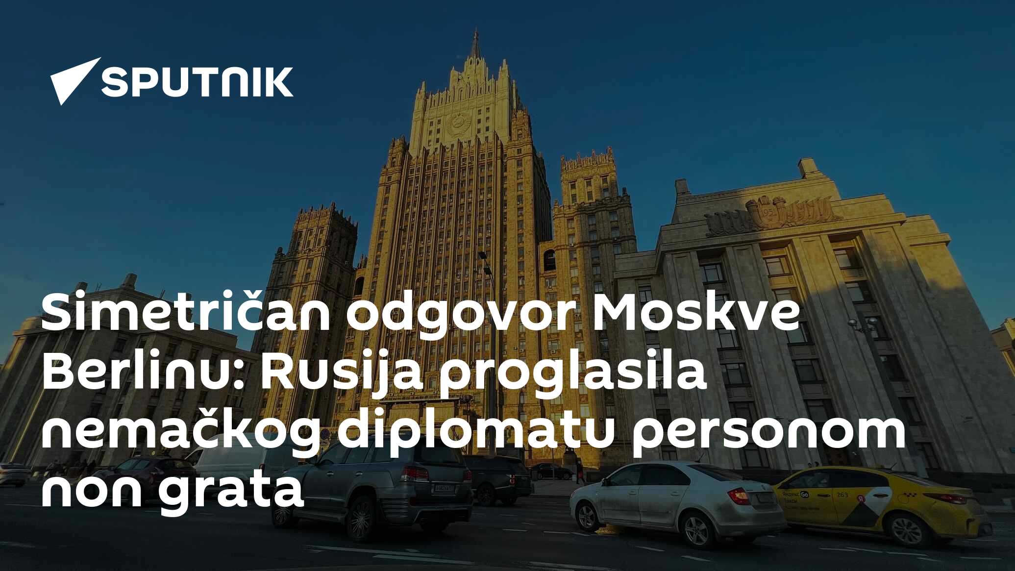 Simetričan odgovor Moskve Berlinu: Rusija proglasila nemačkog diplomatu ...