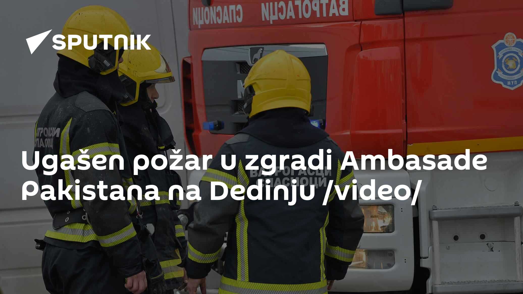Požar u zgradi Ambasade Pakistana na Dedinju /video/ - 04.06.2026 ...